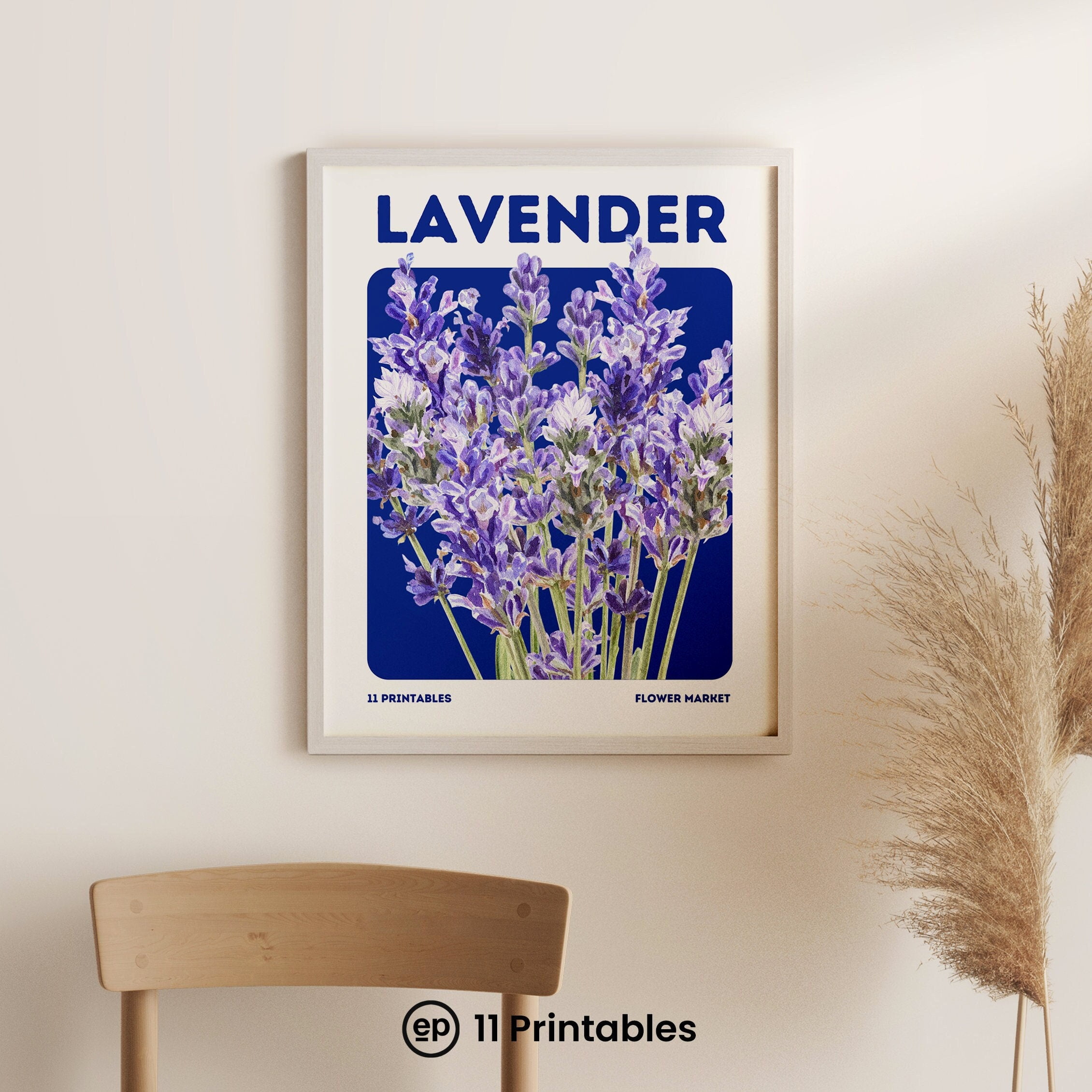 Onimhouse Poster Lavender Watercolor, Flowers Print, Watercolor Flowers ...