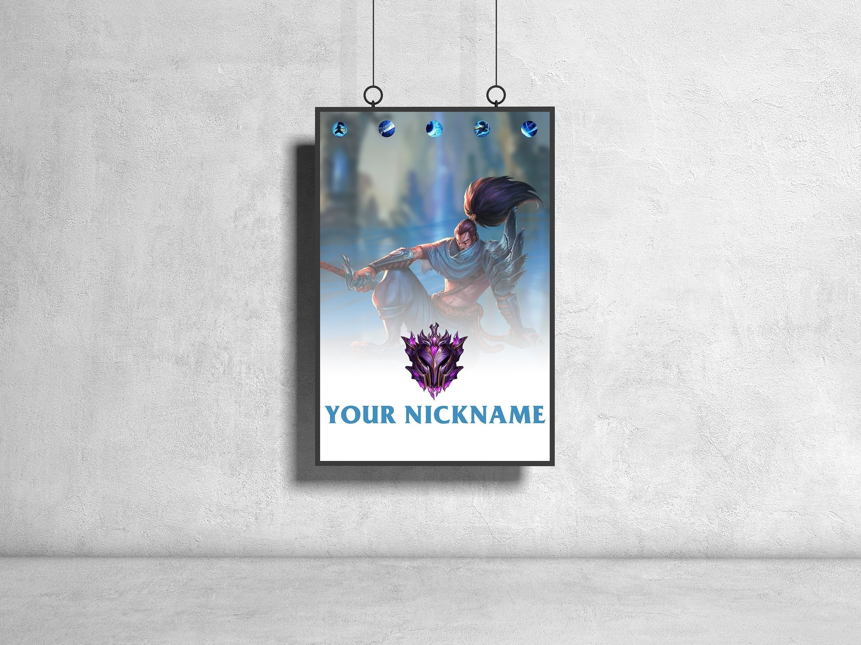 Onimhouse Poster League Of Legends - Yasuo | Game Poster | Room Decor ...