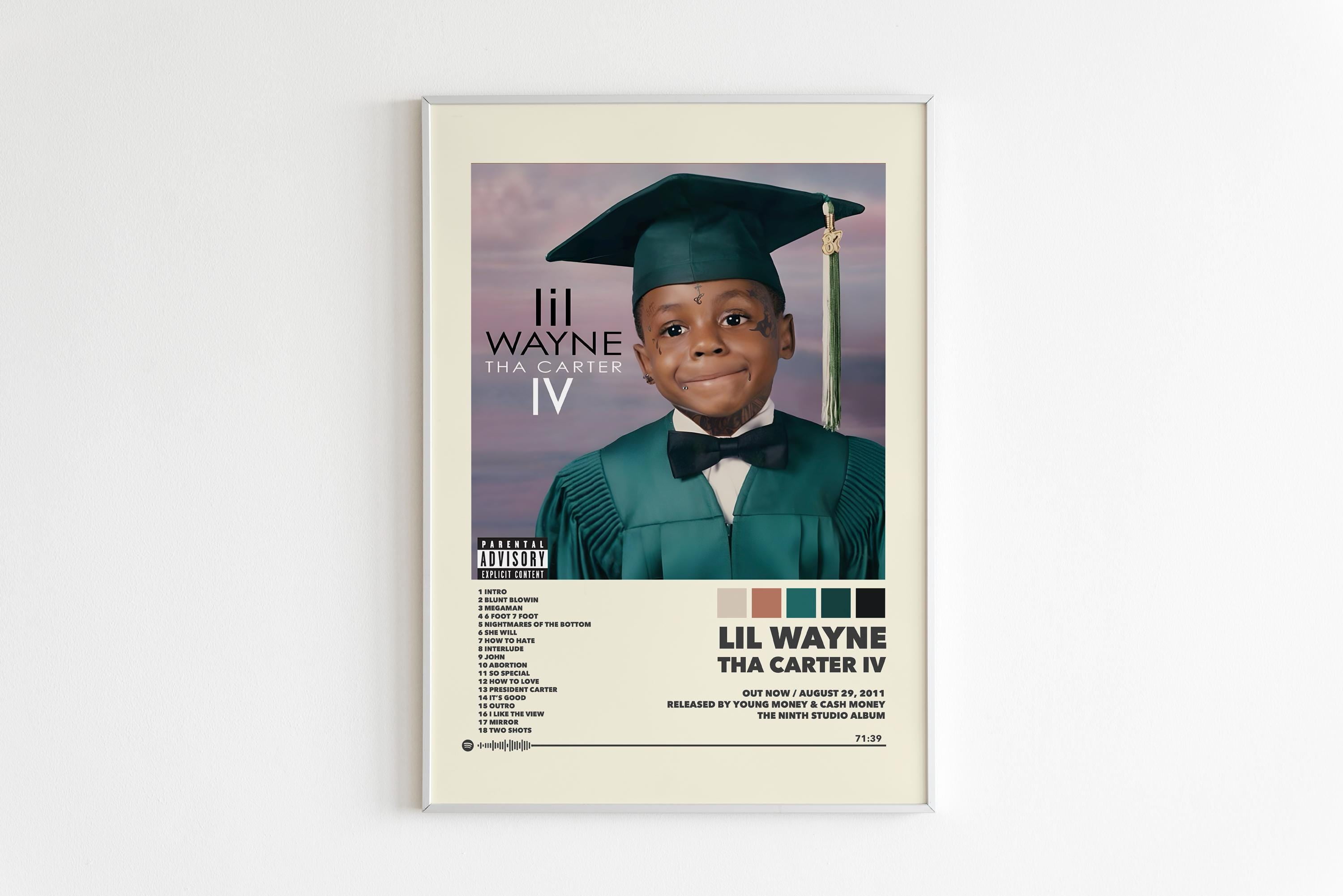 Poster Lil Wayne Posters / Tha Carter IV Poster / Album Cover Poster ...