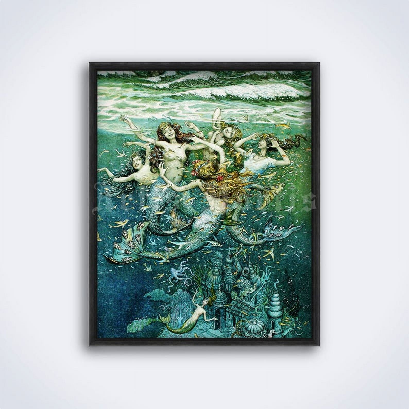 Onimhouse Poster Little Mermaid - Fairy Tales Illustration, Mermaids ...