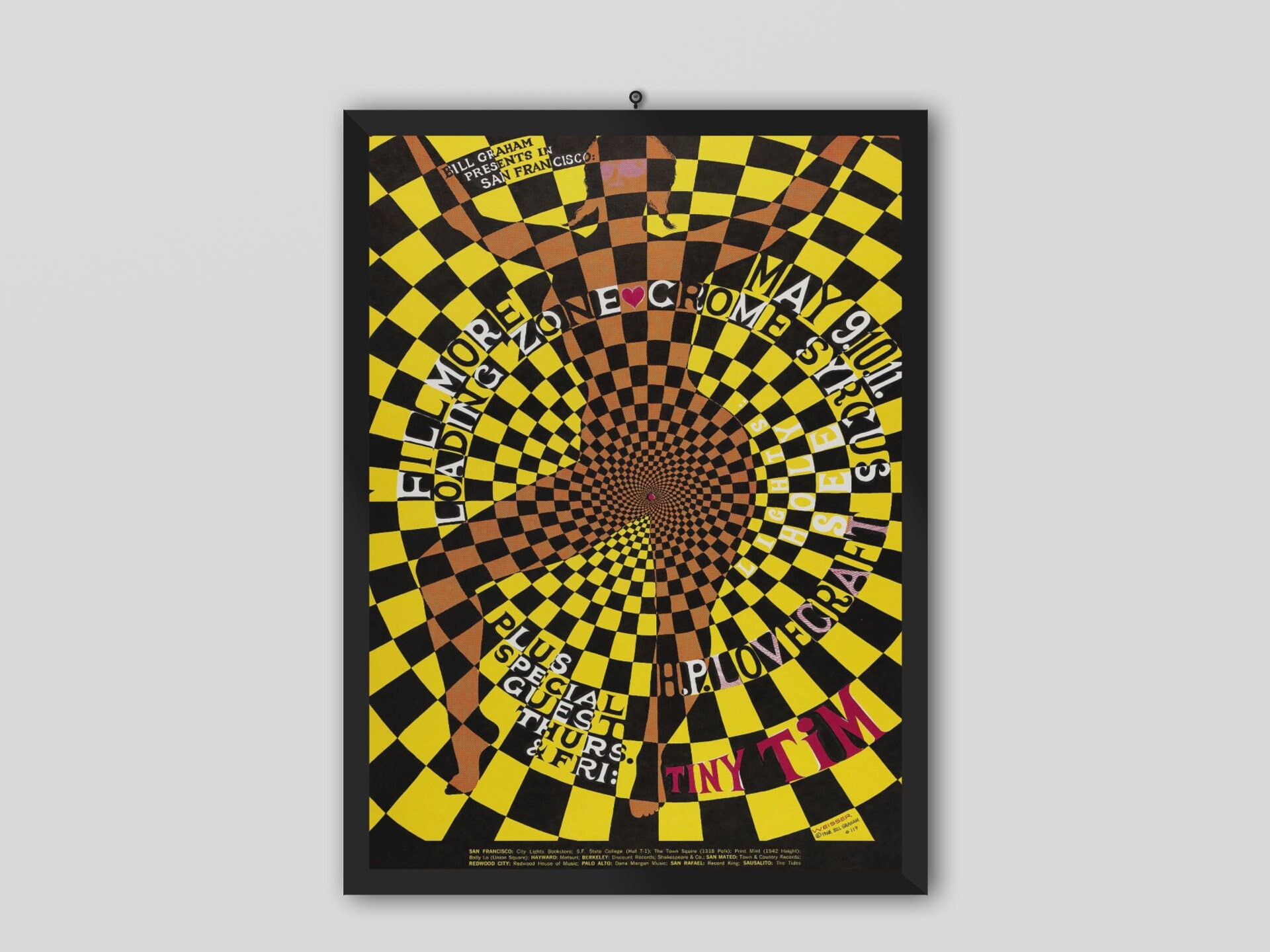 Onimhouse Poster Loading Zone, Tiny Tim 1968 Fillmore Concert Poster ...