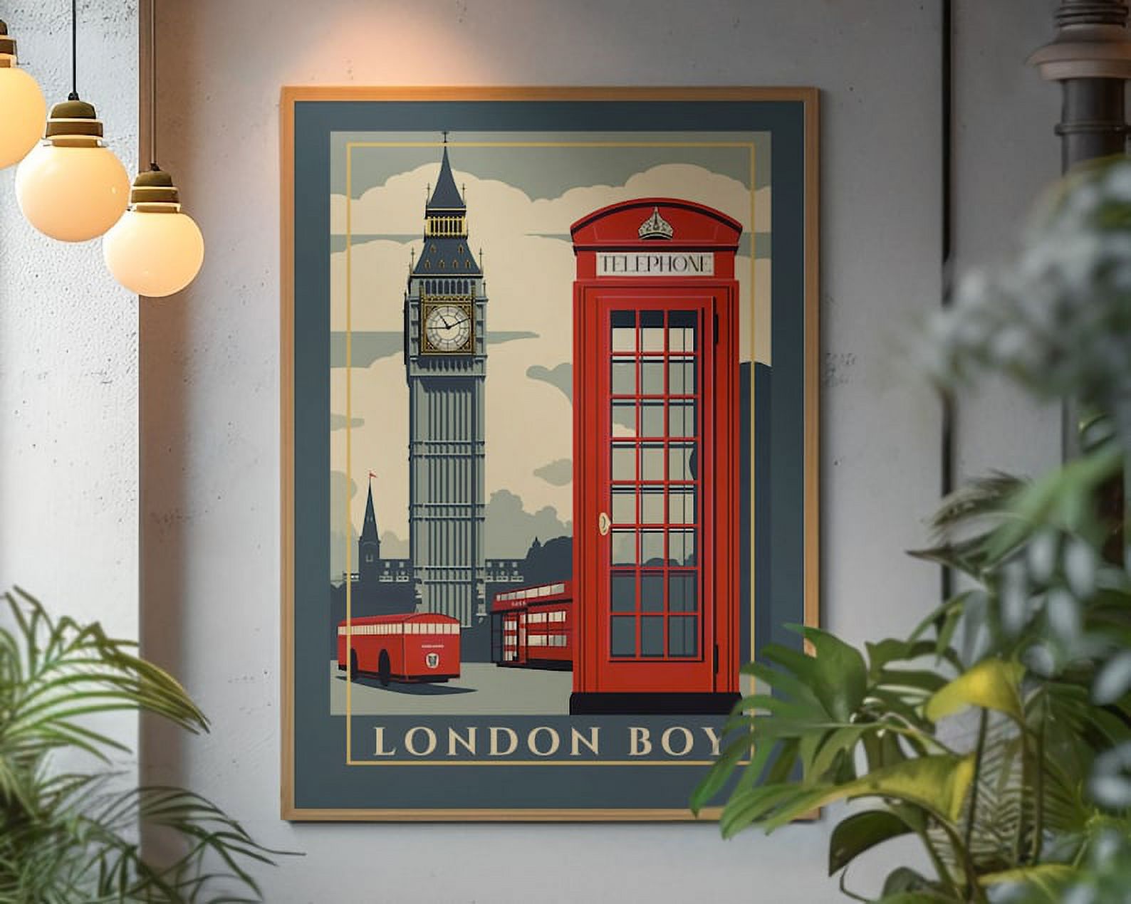 Onimhouse Poster London Boy Poster London Poster London Art Retro ...