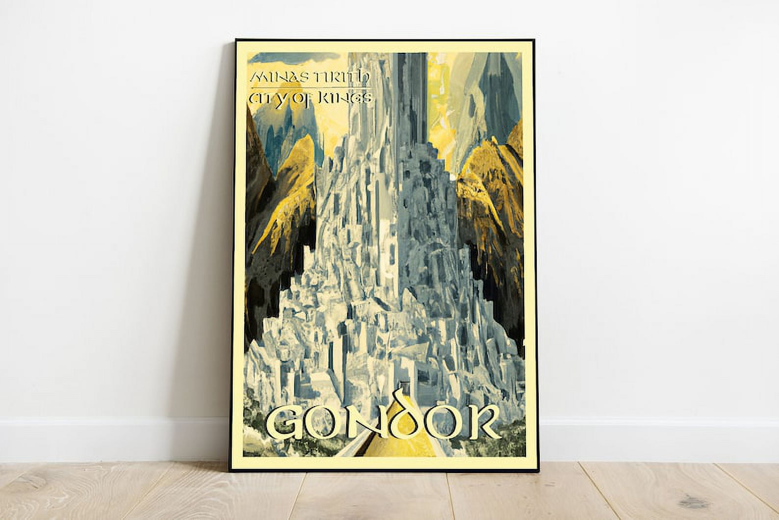 Onimhouse Poster Lord Of The Rings Poster Gondor Poster Lotr Middle ...