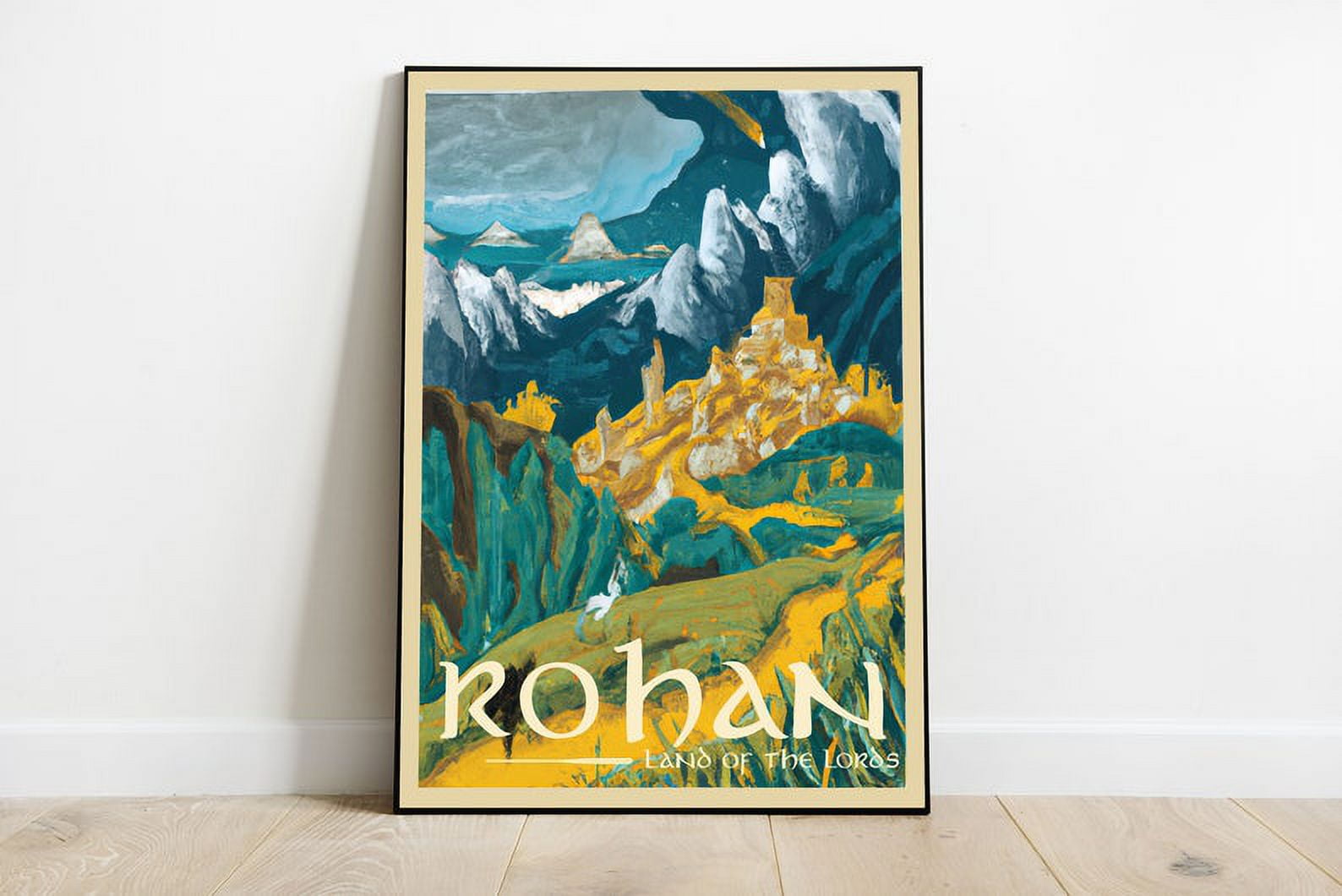 Onimhouse Poster Lord Of The Rings Poster Rohan Poster Lotr Middle ...