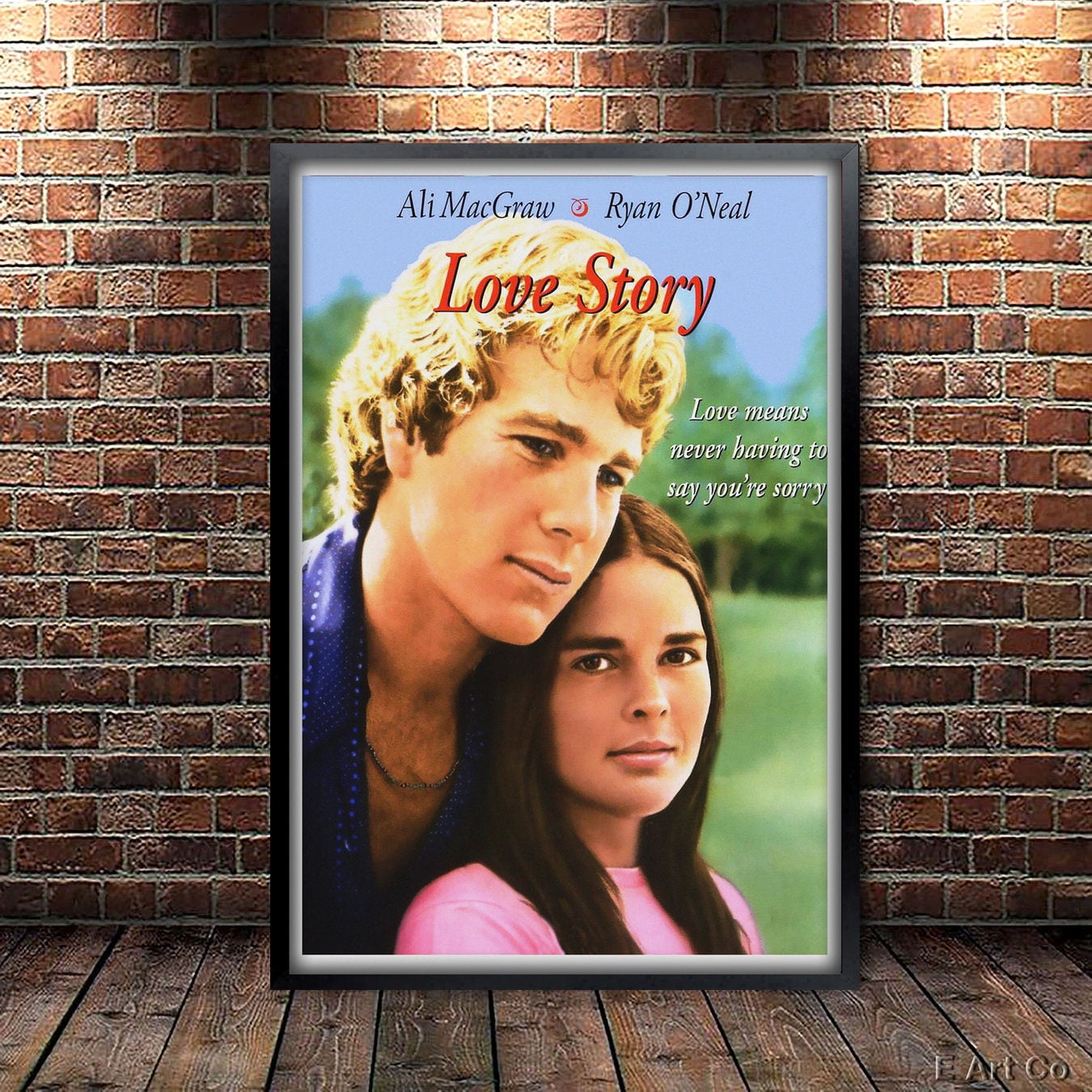 Onimhouse Poster Love Story Movie Poster - UNFRAMED - Walmart.com