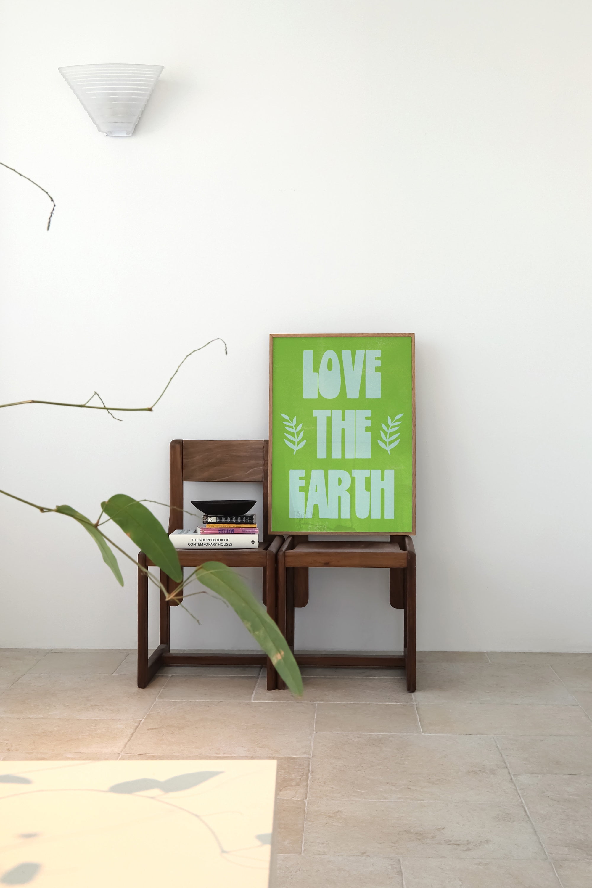 Onimhouse Poster Love The Earth Poster | Blue And Green Wall Art, Be ...