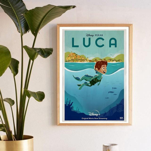 Onimhouse Poster Luca Poster, Luca Wall Art, Animation Poster, Vintage ...