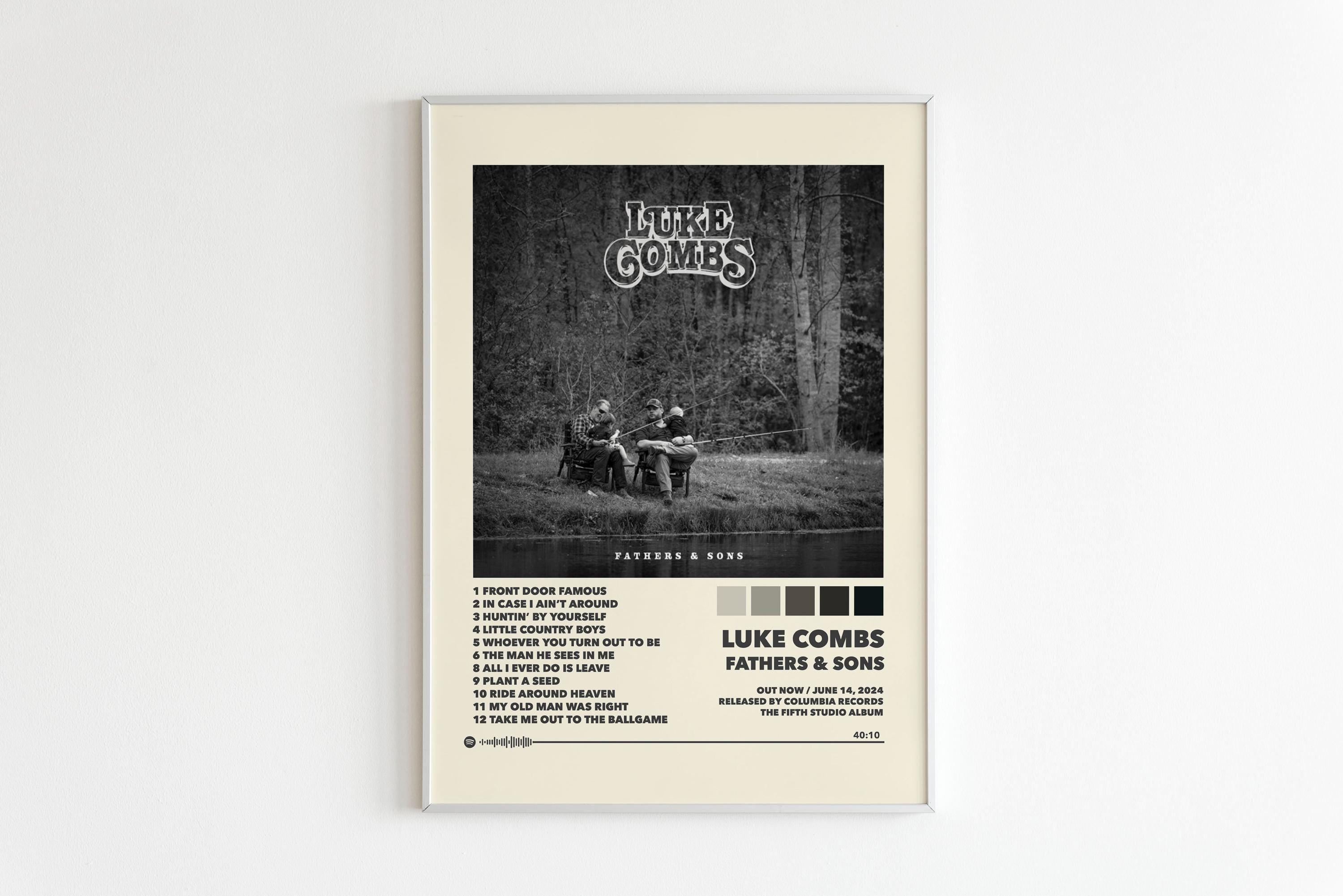 Onimhouse Poster Luke Combs Poster / Father & Sons Poster / Album Cover ...
