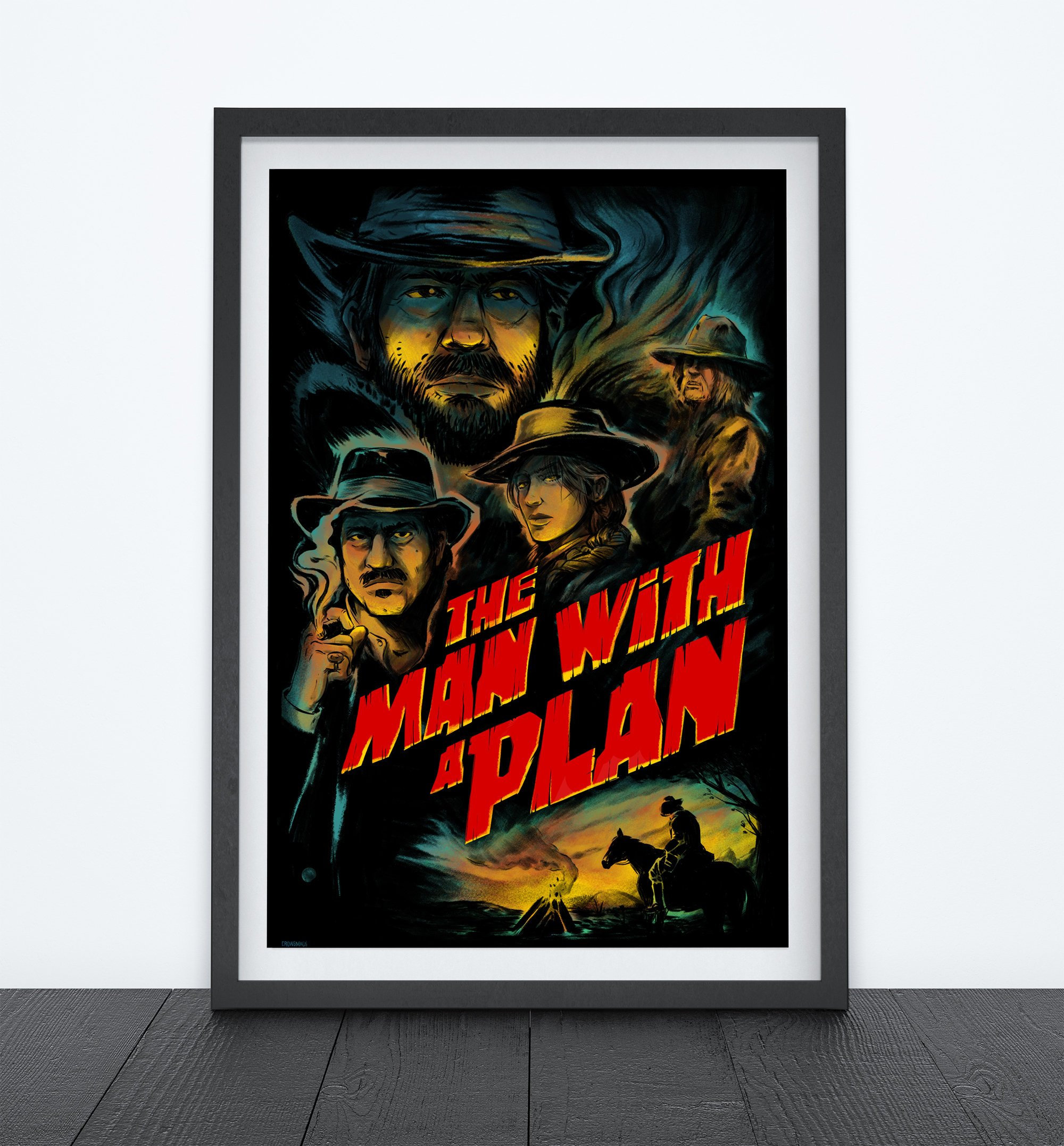 Onimhouse Poster MAN WITH A PLAN Video Game Poster Art, Video Game ...