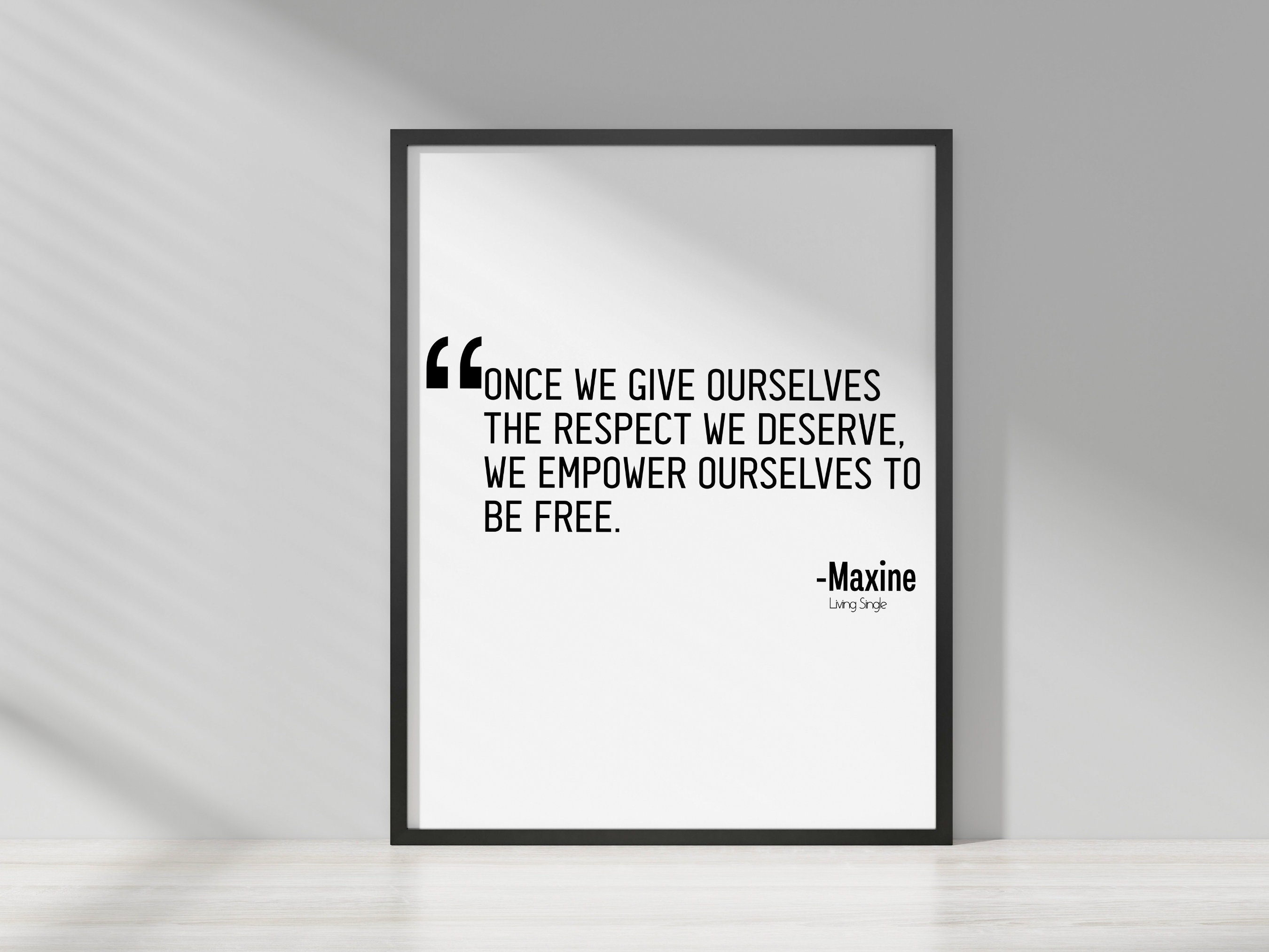 Onimhouse Poster MAXINE-LIVING SINGLE-Midcentury Art Print-Vintage ...