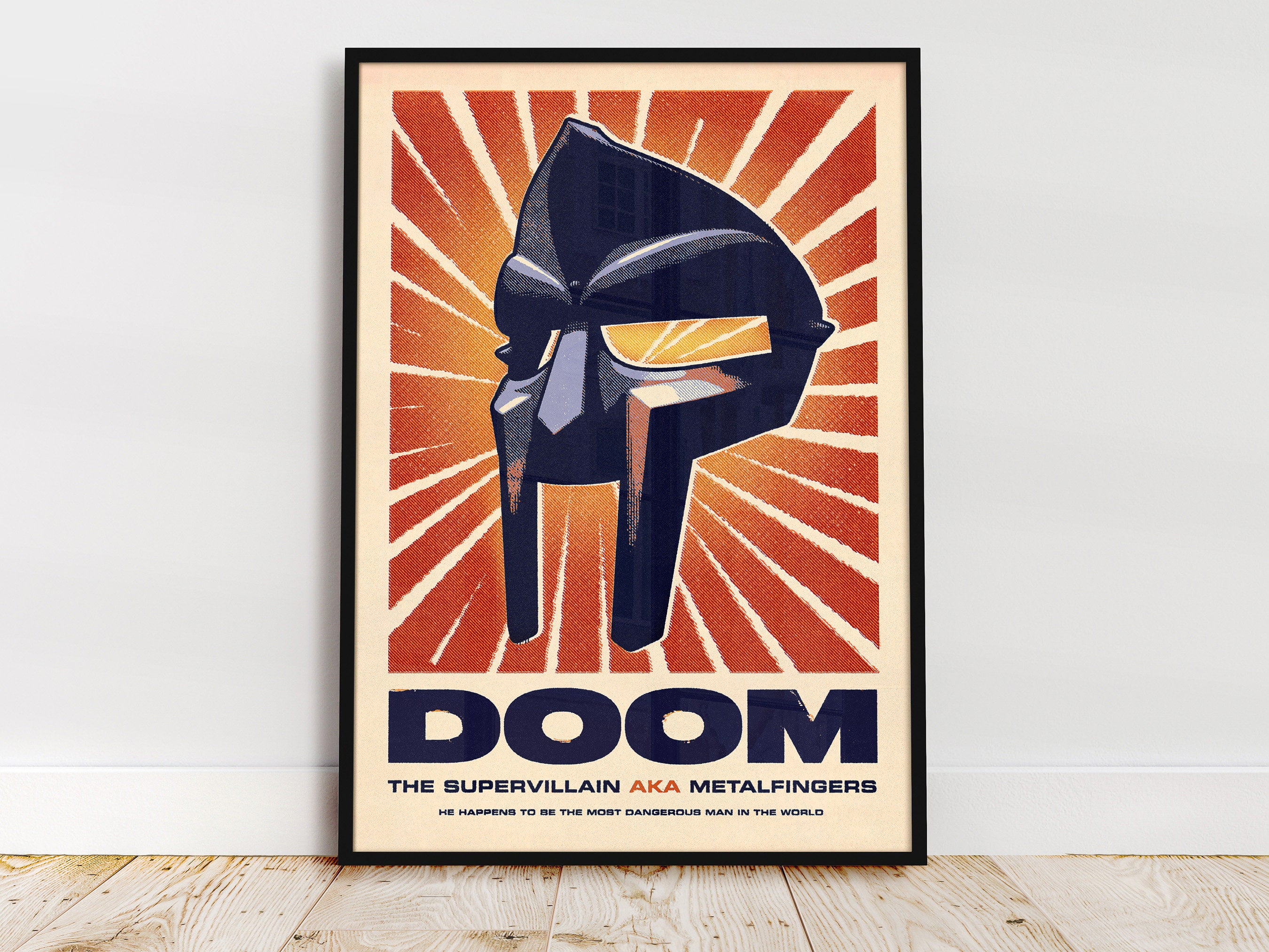 Onimhouse Poster MF DOOM Print, Rap Poster, Madvillian, Hip Hop Poster ...