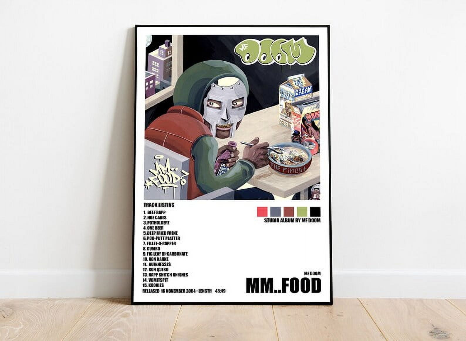 Onimhouse Poster Mf Doom - Mm Food Poster | Album Cover Poster | Room ...