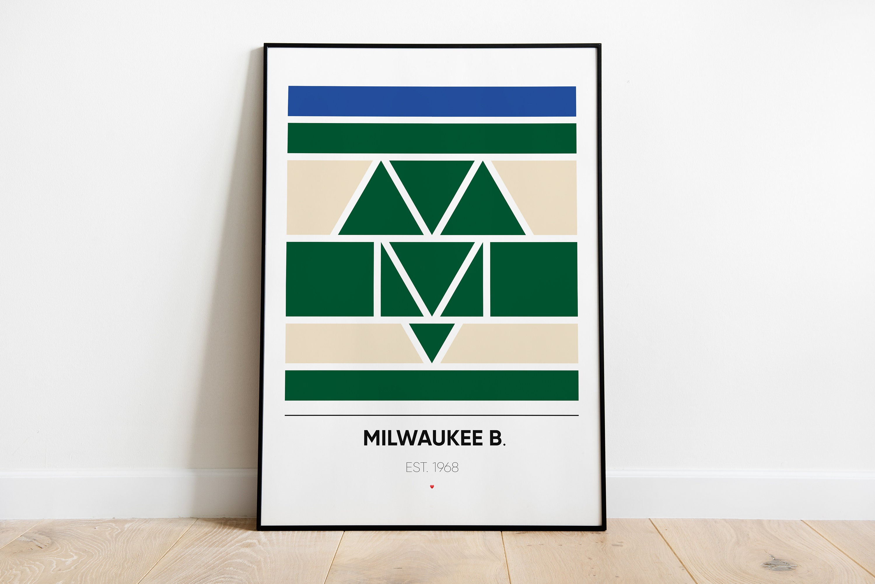 Onimhouse Poster MILWAUKEE BUCKS Poster, Nba Minimal Team Posters ...