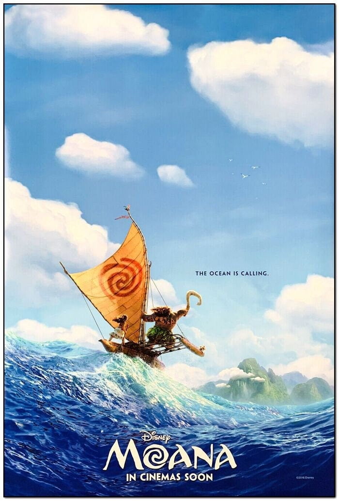 Onimhouse Poster MOANA - 2016 - Original Walt Disney movie Poster ...