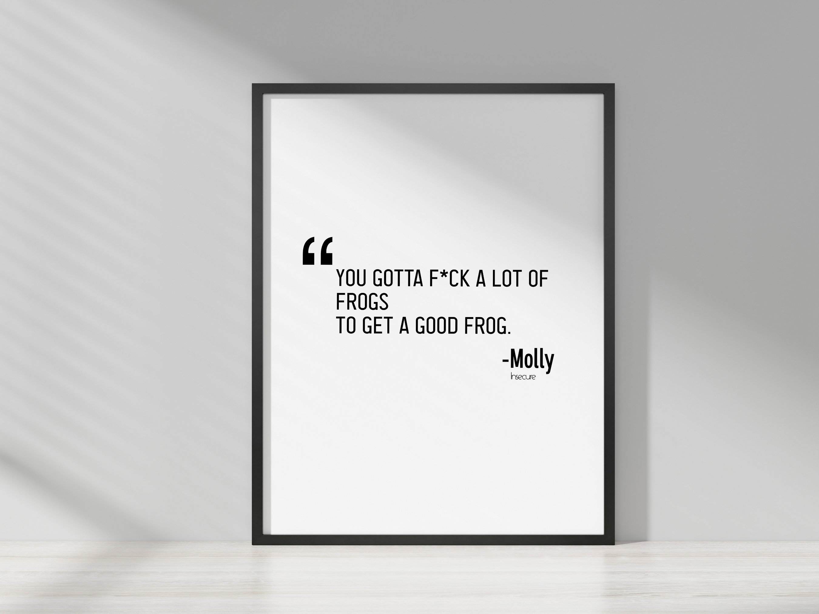 Onimhouse Poster MOLLY-INSECURE-Minimalist Art Print-Vintage Inspired ...