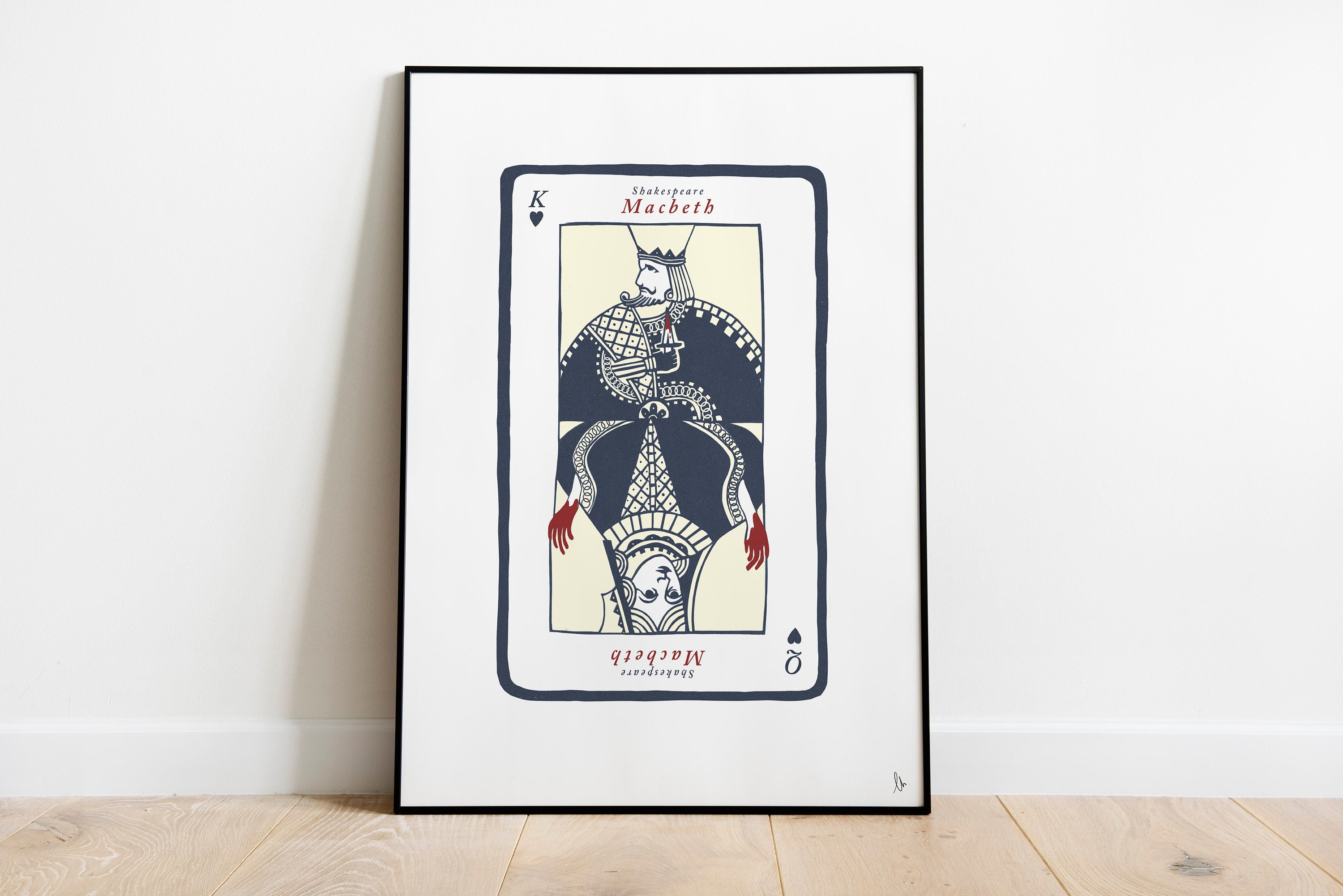 Onimhouse Poster Macbeth, Shakespeare: Literature Print, Playing Card ...