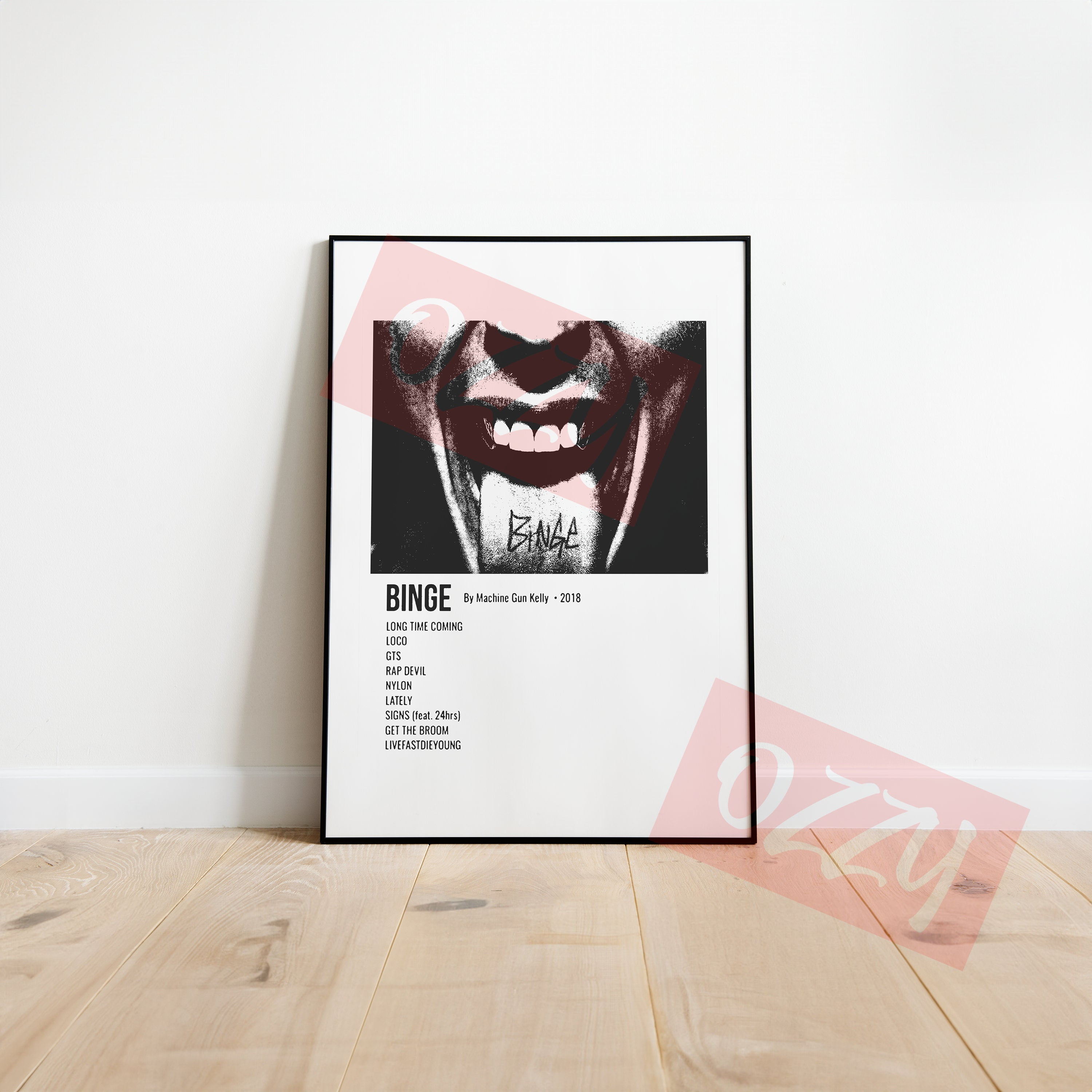 Onimhouse Poster Machine Kelly Binge Album Poster - UNFRAMED - Walmart.com