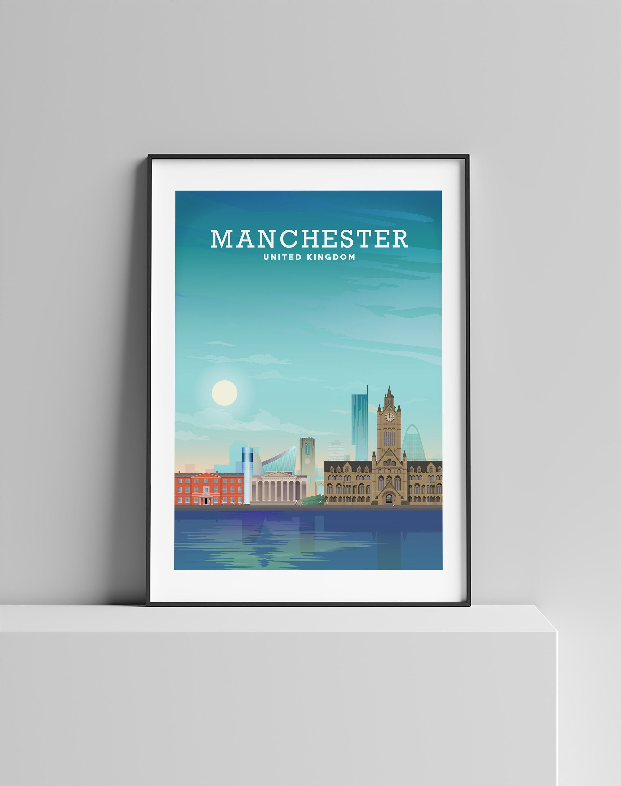 Onimhouse Poster Manchester Print, Manchester Poster, Manchester UK ...