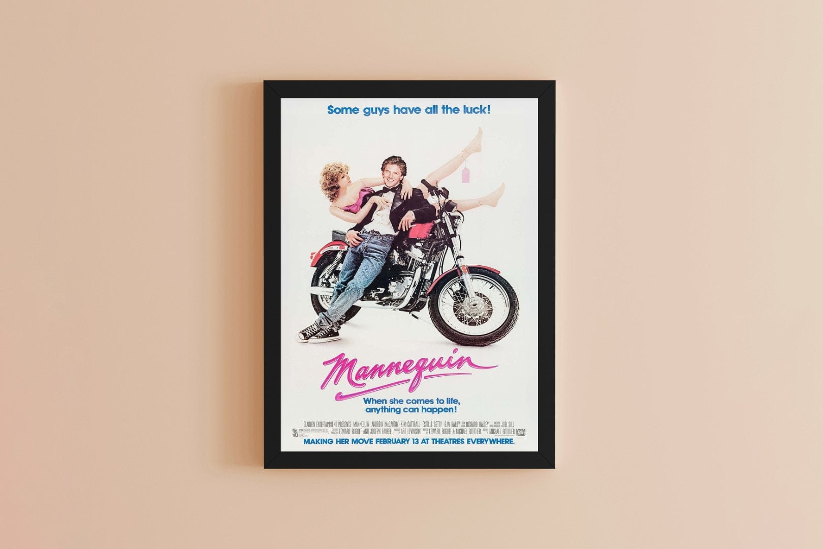 Onimhouse Poster Mannequin Romantic Comedy Film Movie Poster In A Black ...