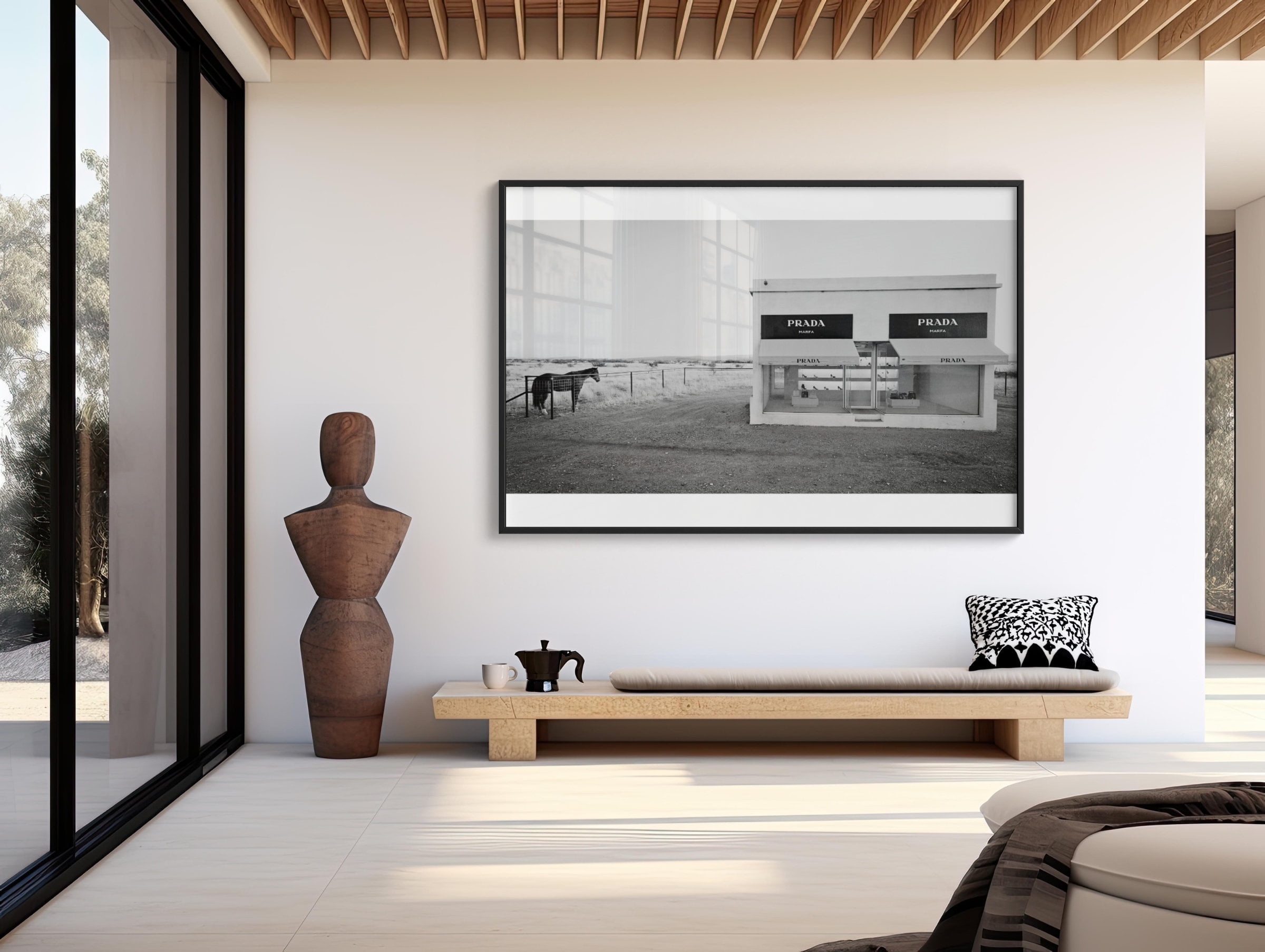 Onimhouse Poster Marfa Desert Print, Designer Luxury Fashion Wall Art ...
