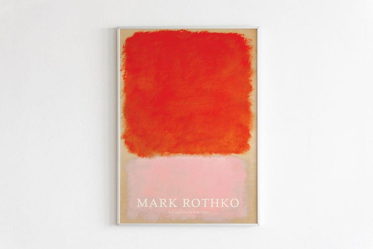 Onimhouse Poster Mark Rothko Print, Pink Exhibition Rothko Reproduction ...