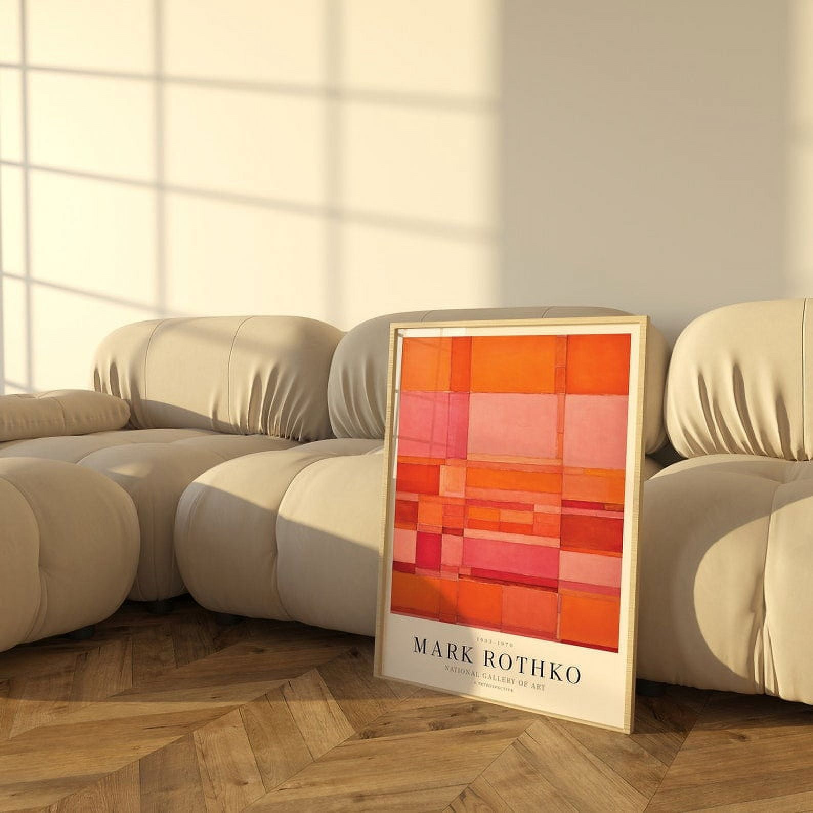 Onimhouse Poster Mark Rothko Vibrant Bold Orange Poster, Abstract Art ...