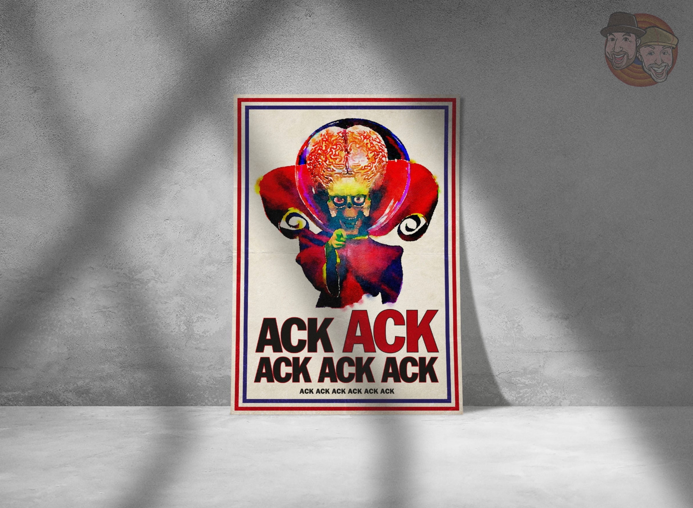 Onimhouse Poster Mars Attacks! Inspired - Ack Ack Ack! - I Want You ...