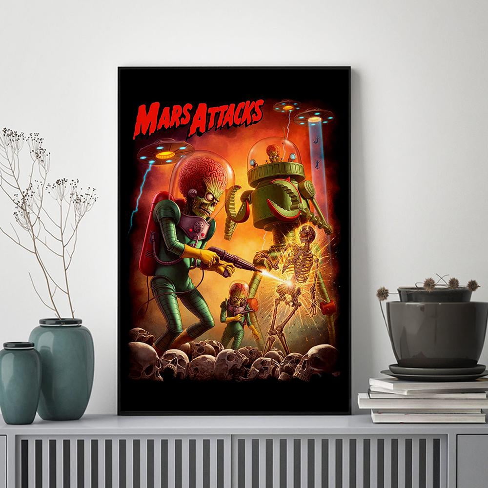 Onimhouse Poster Mars Attacks Movie Tatooine Poster Retro Travel Poster ...