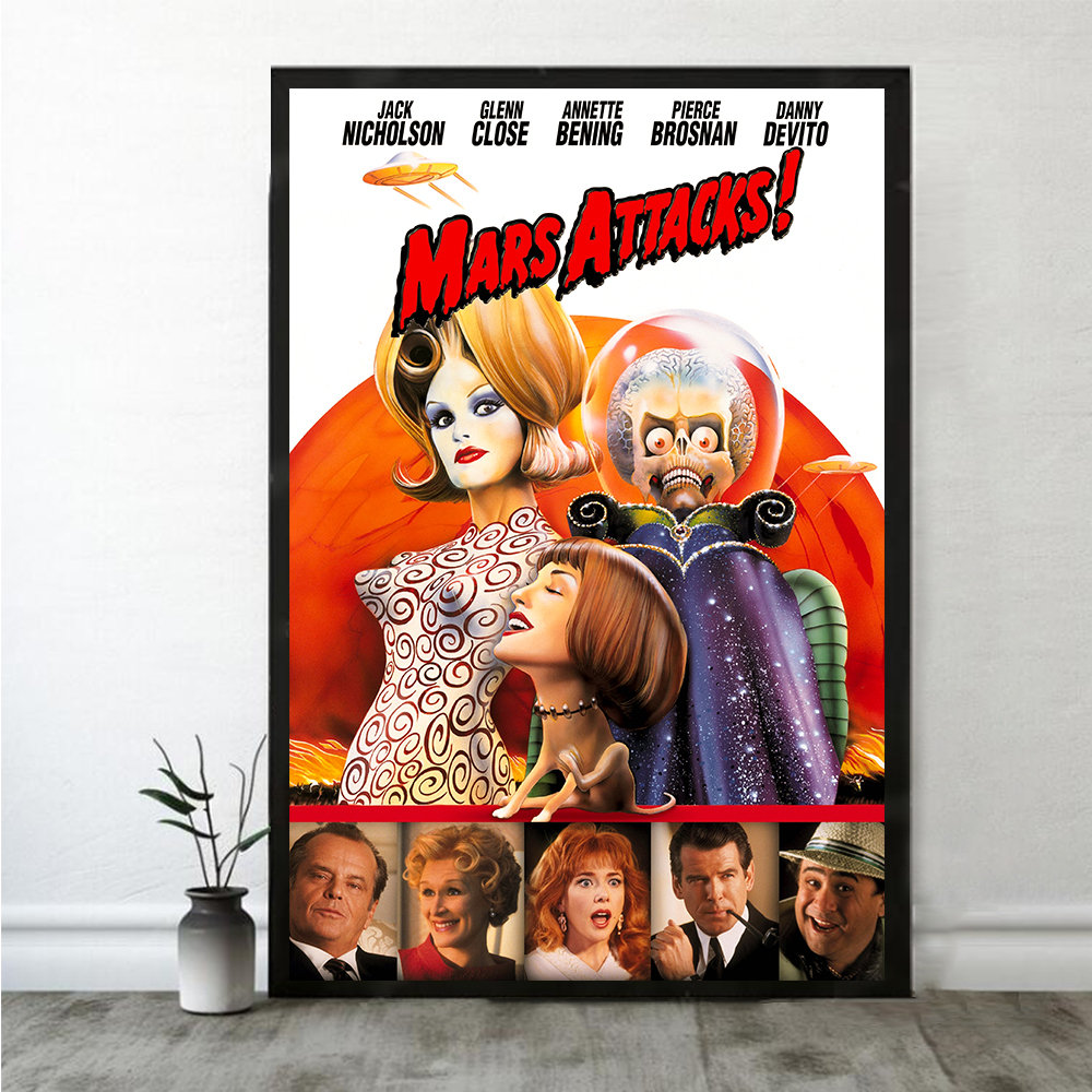 Onimhouse Poster Mars Attacks! Sci-fic Movie Poster, Vintage Poster, Movie Art Printing, Wall ...