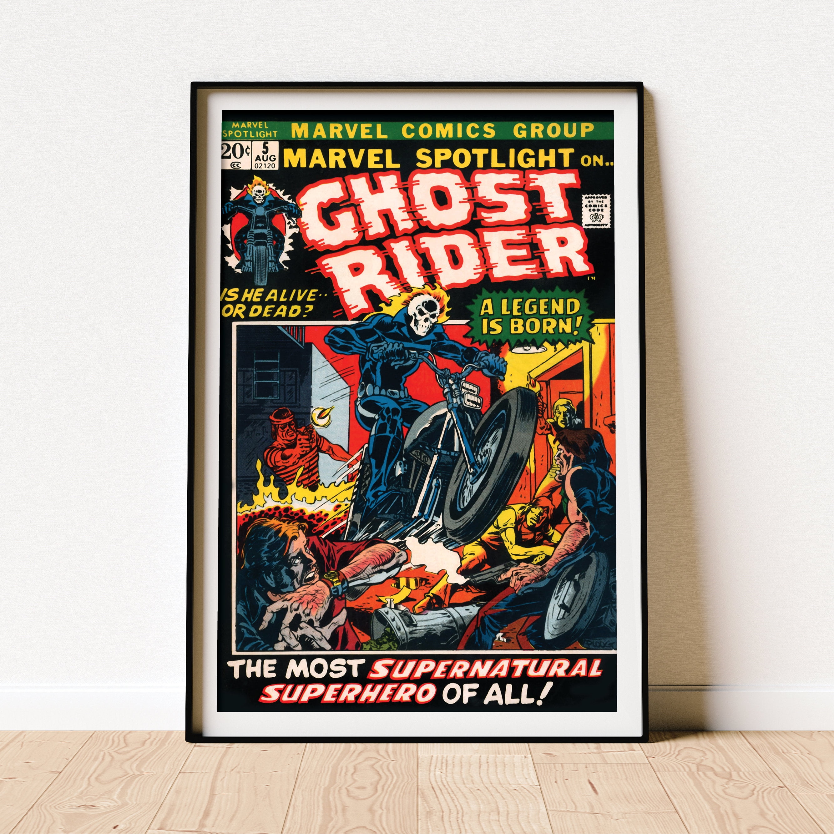 Onimhouse Poster Marvel Spotlight #5 Ghost Rider Comic Book Cover ...