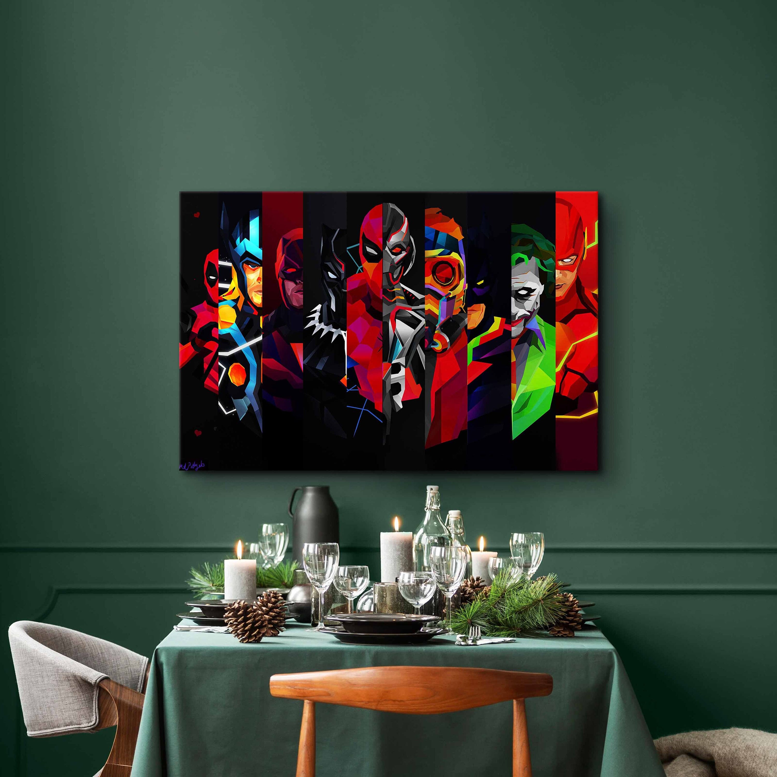 Onimhouse Poster Marvel Themed Poster, Marvel Characters Print, Marvel ...