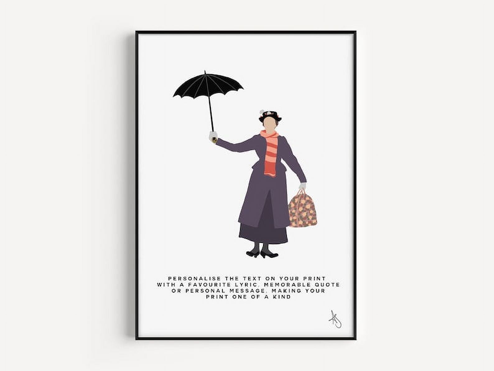 Onimhouse Poster Mary Poppins Inspired Print | Movie, Kids, Musical ...