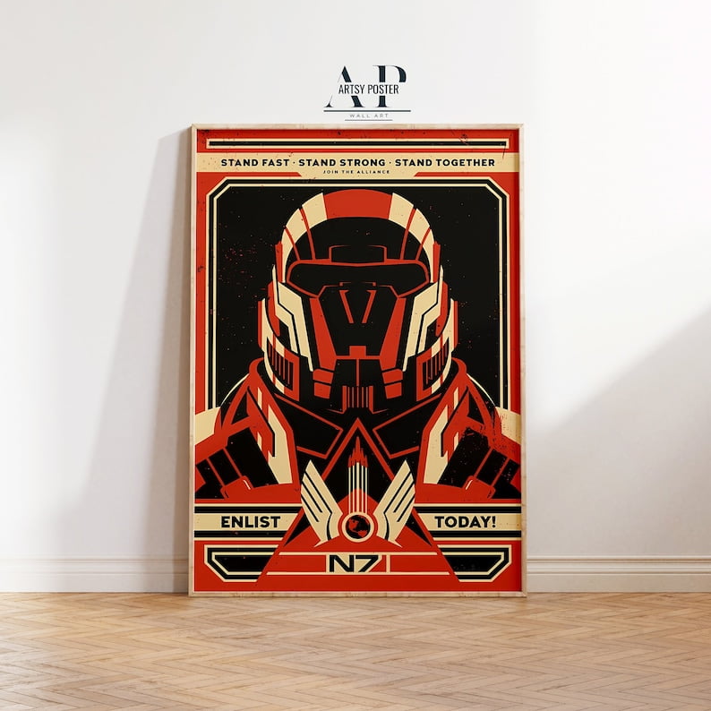 Onimhouse Poster Mass Effect Game Poster, Video Game Wall Art, Gaming ...