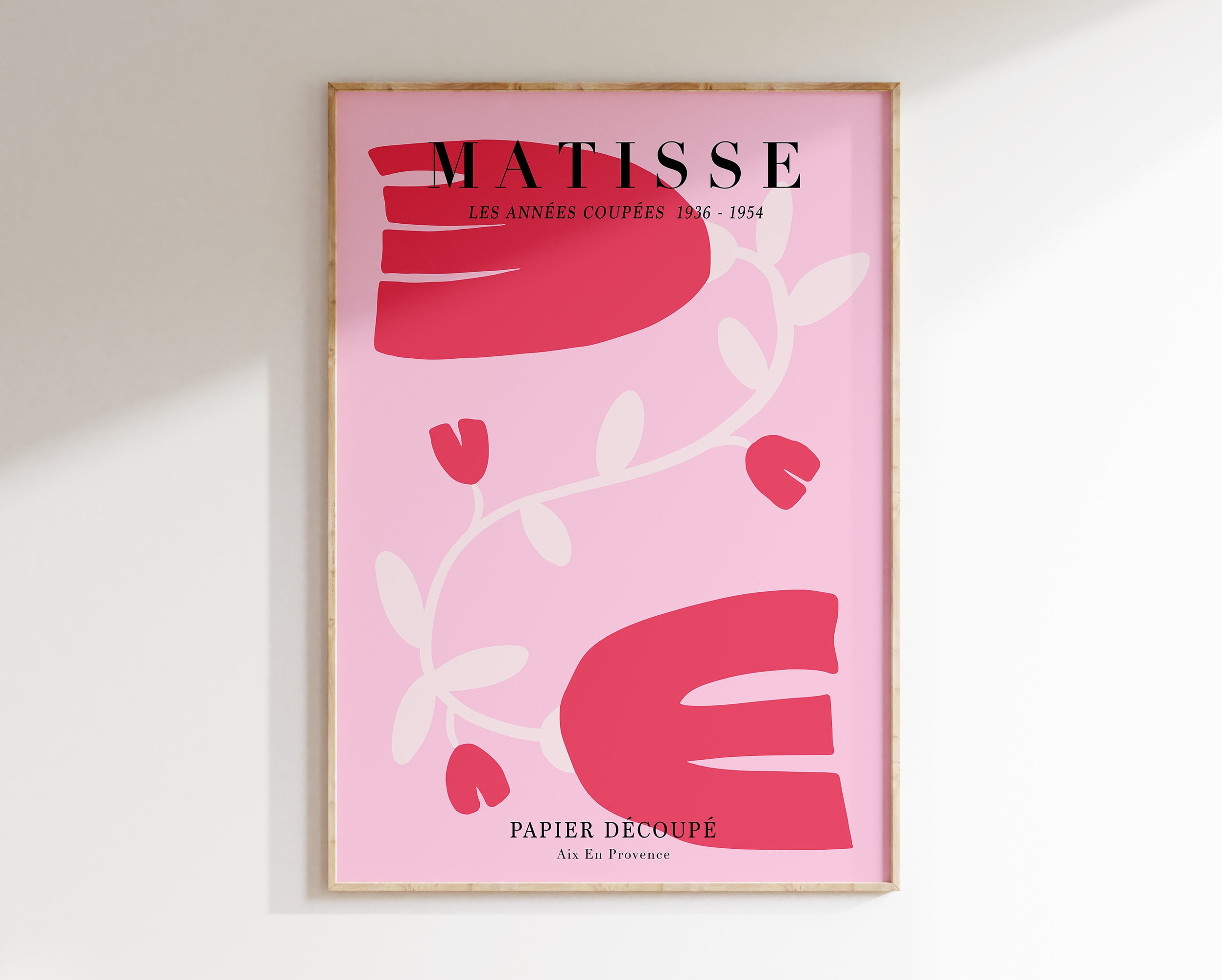 Onimhouse Poster Matisse Cut Out Flower Poster, Pastel Matisse Print ...