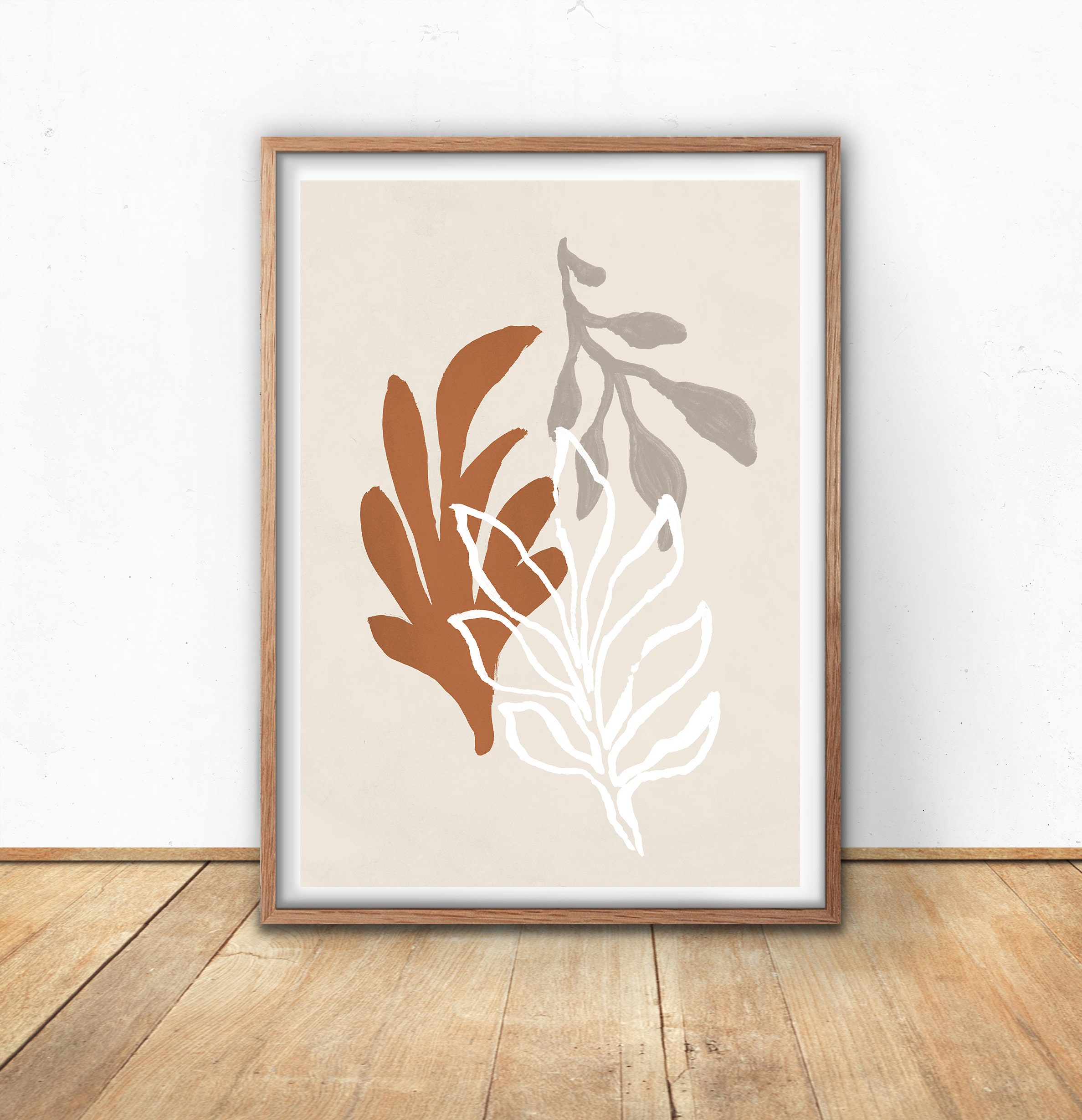 Onimhouse Poster Matisse Inspired Leaf Art-UNFRAMED - Walmart.com