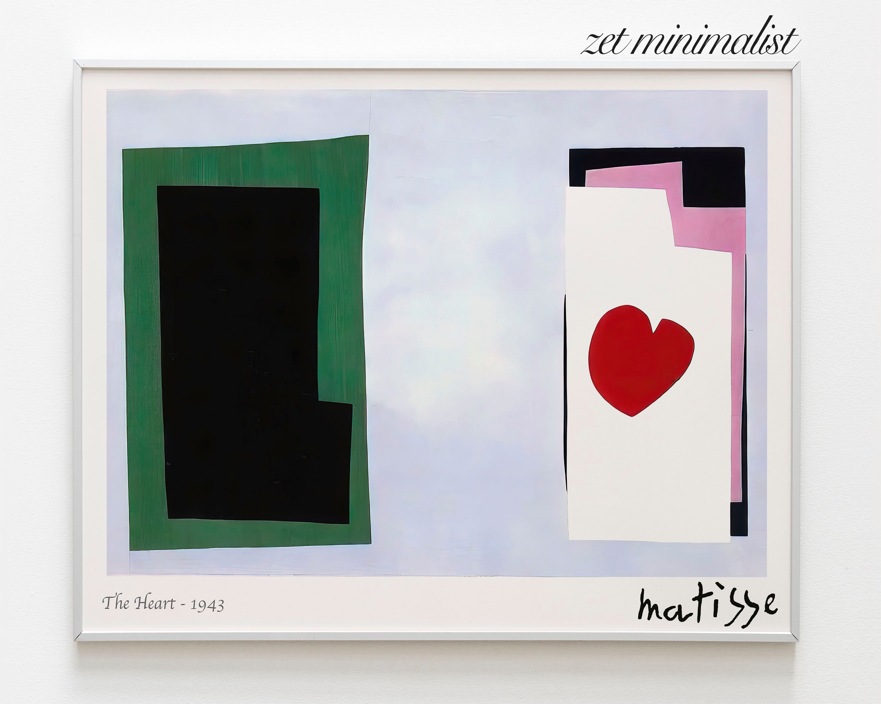 Onimhouse Poster Matisse Print, The Heart 1943, Exhibition Poster ...