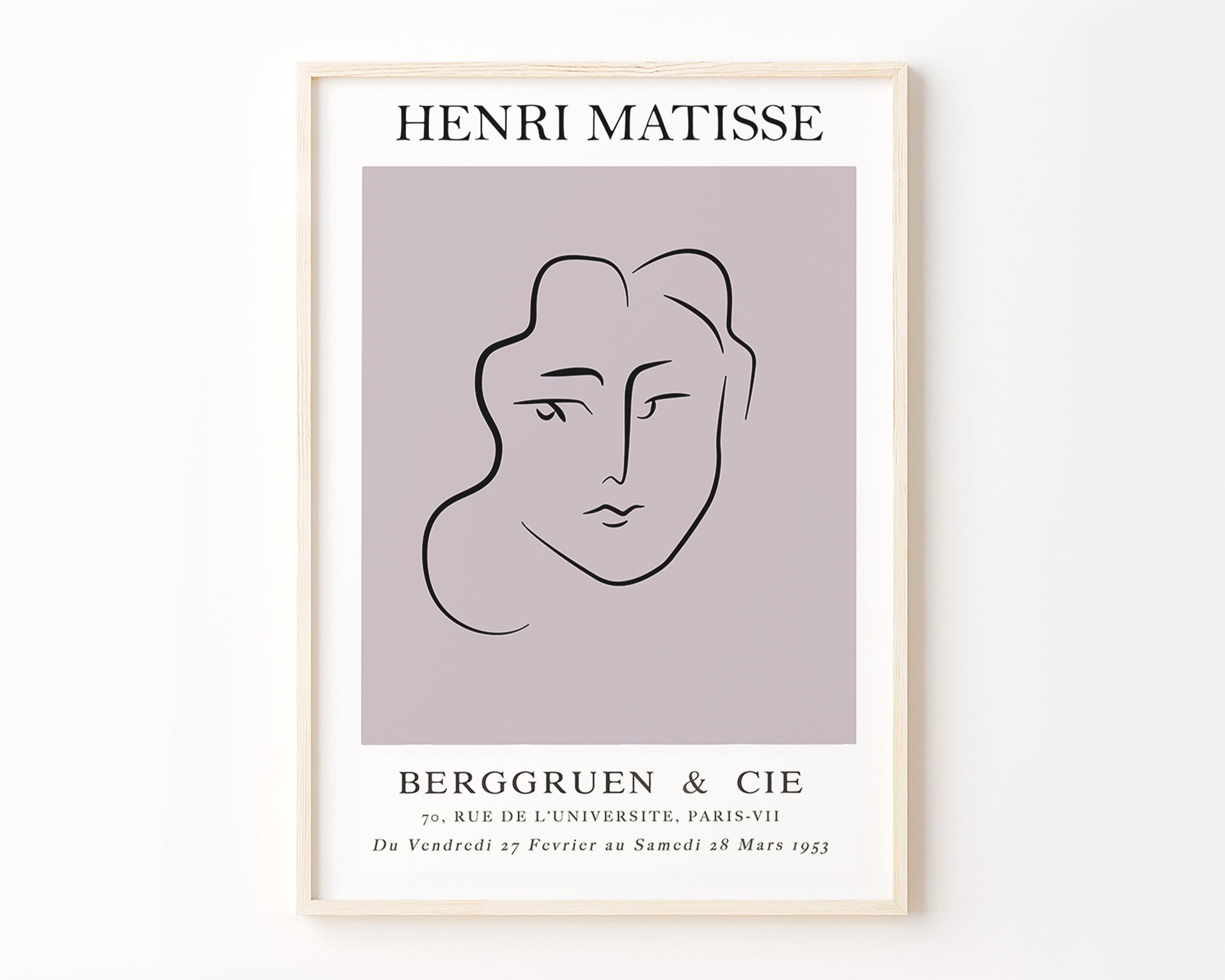 Onimhouse Poster Matisse Woman, Henri Matisse, Minimalist Home Deco Art ...