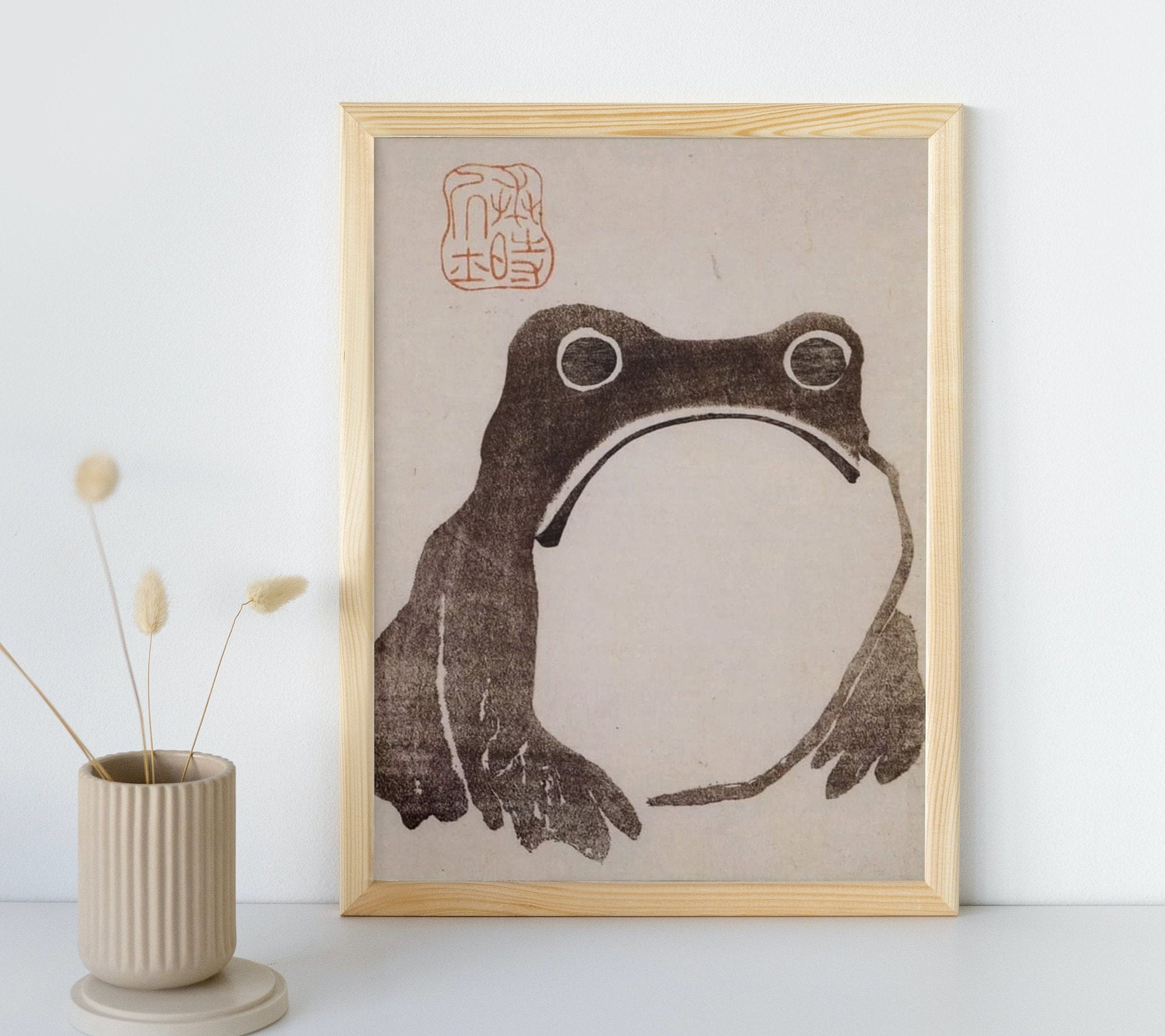 Onimhouse Poster Matsumoto Hoji Art, Japanese Frog Wall Art, Famous ...