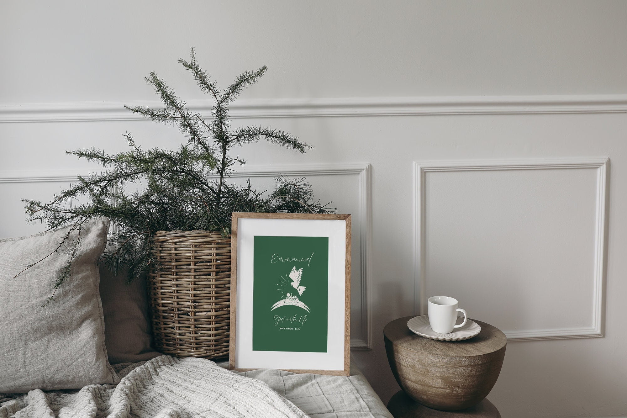 Onimhouse Poster Matthew 1:23 | Print | Emmanuel God With Us ...