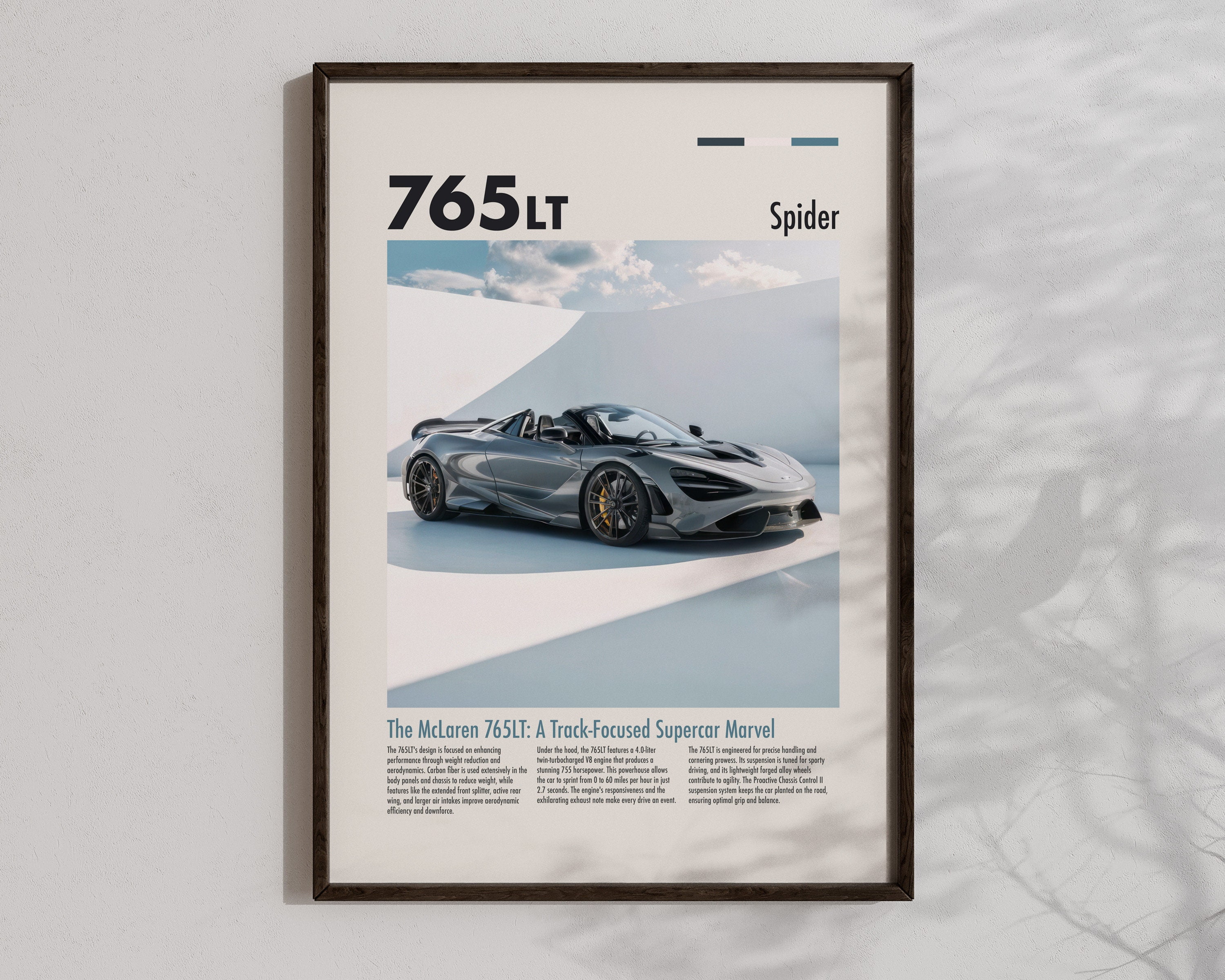 Onimhouse Poster Mclaren 765LT Poster Cool Mclaren Artwork Fantasy ...