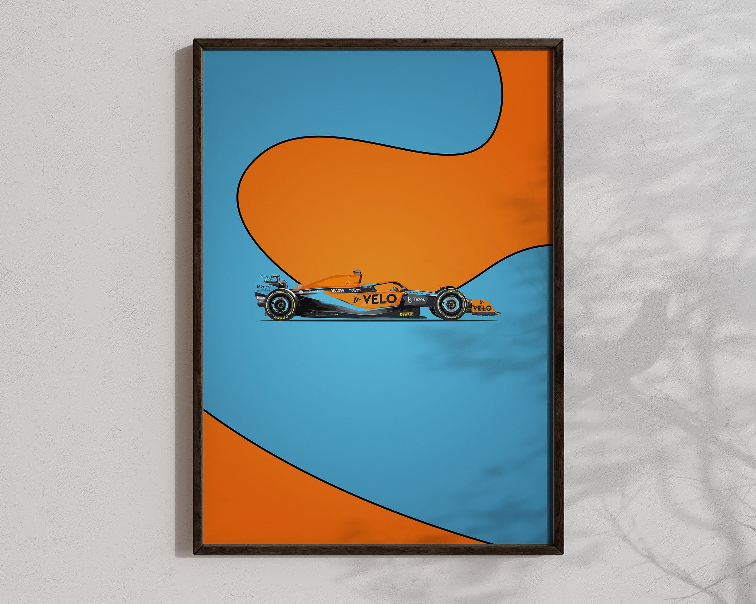Onimhouse Poster Mclaren F1 Car Wall Art, Formula 1 Car Poster, Race ...
