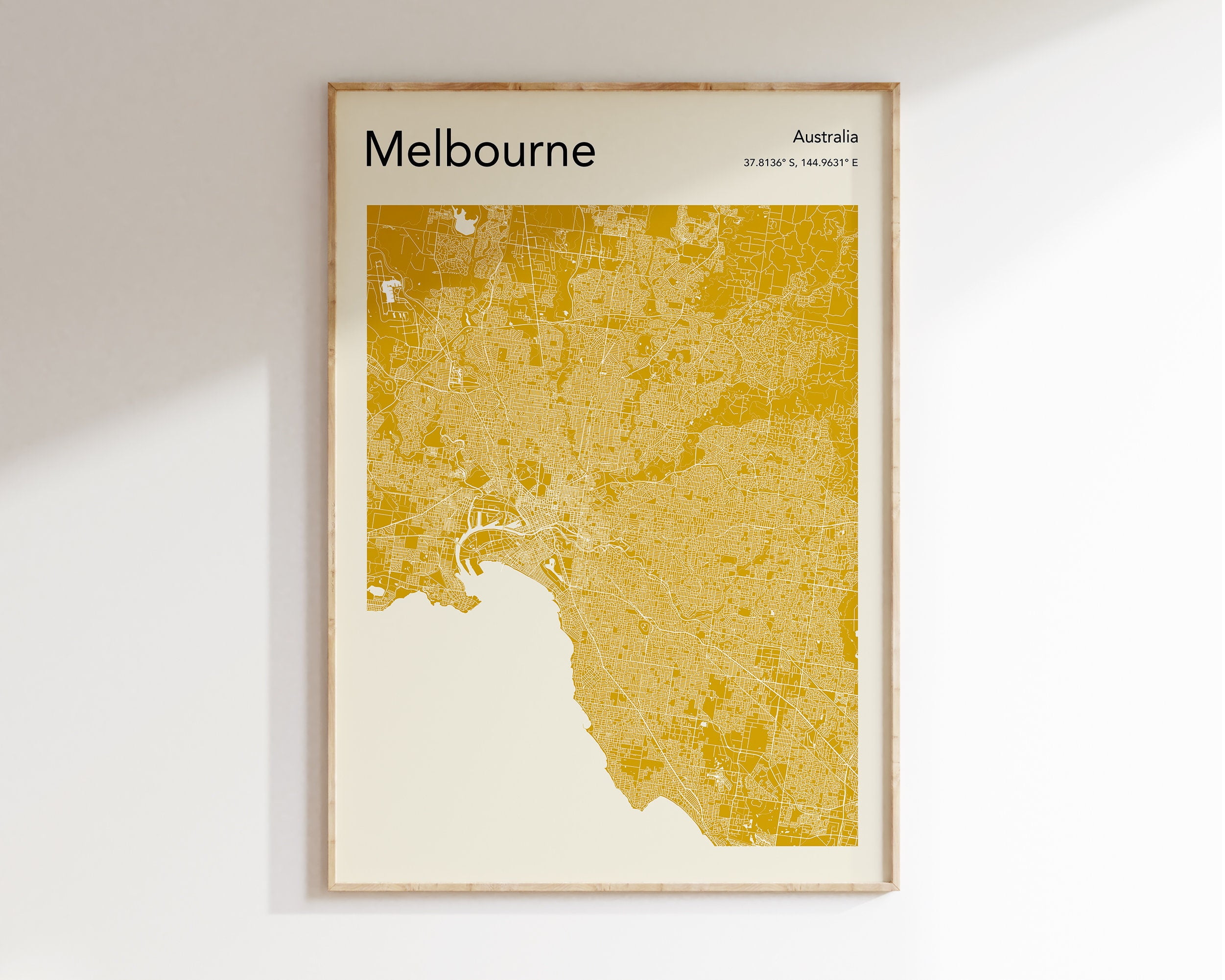 Onimhouse Poster Melbourne Map Poster, , Melbourne City Map Print ...