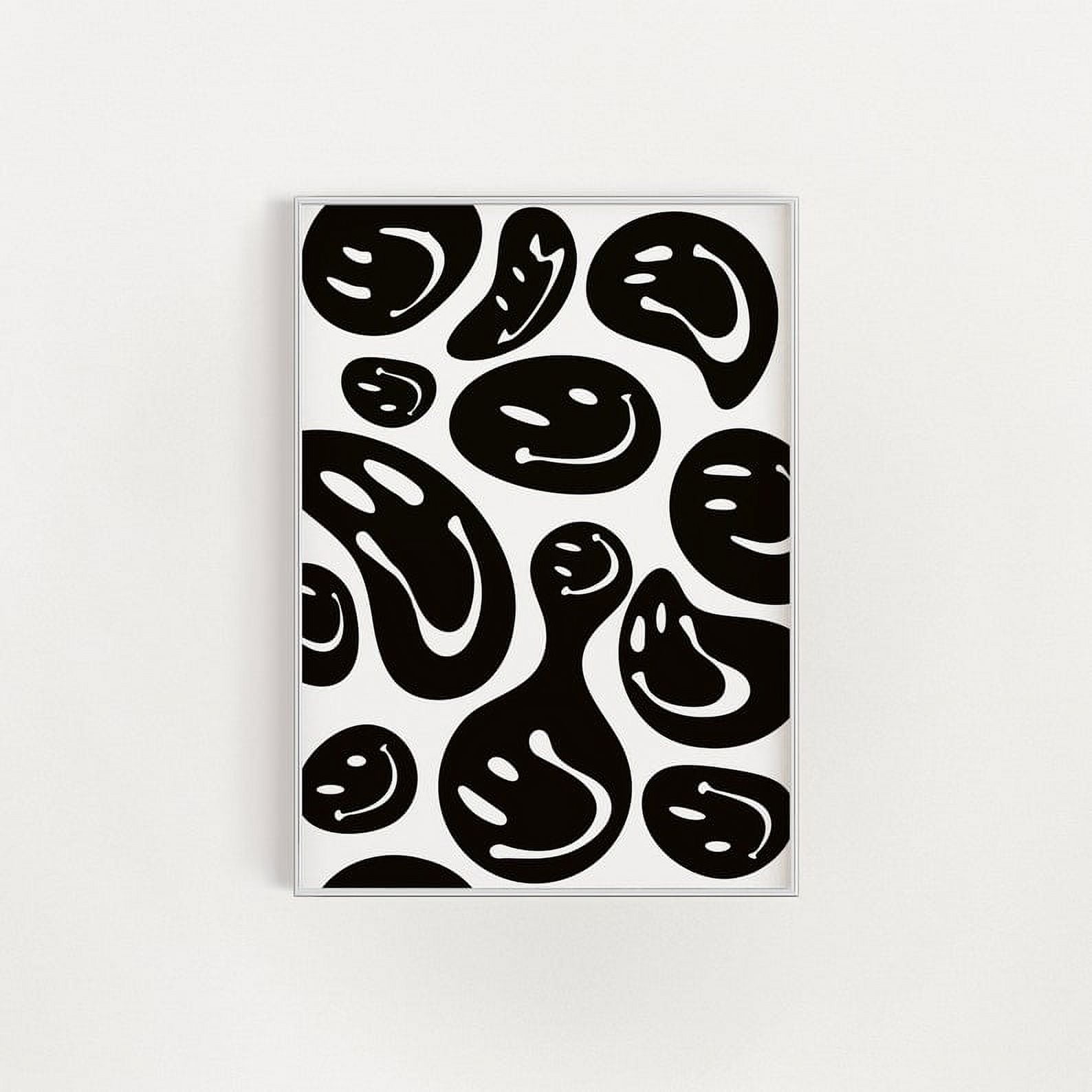 Onimhouse Poster Melted Smiley Print, Smiley Face Poster,Wall Art ...