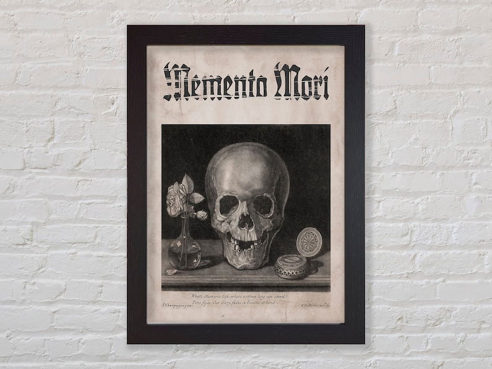 Onimhouse Poster Memento Mori by William Faithorne Art Print Available ...