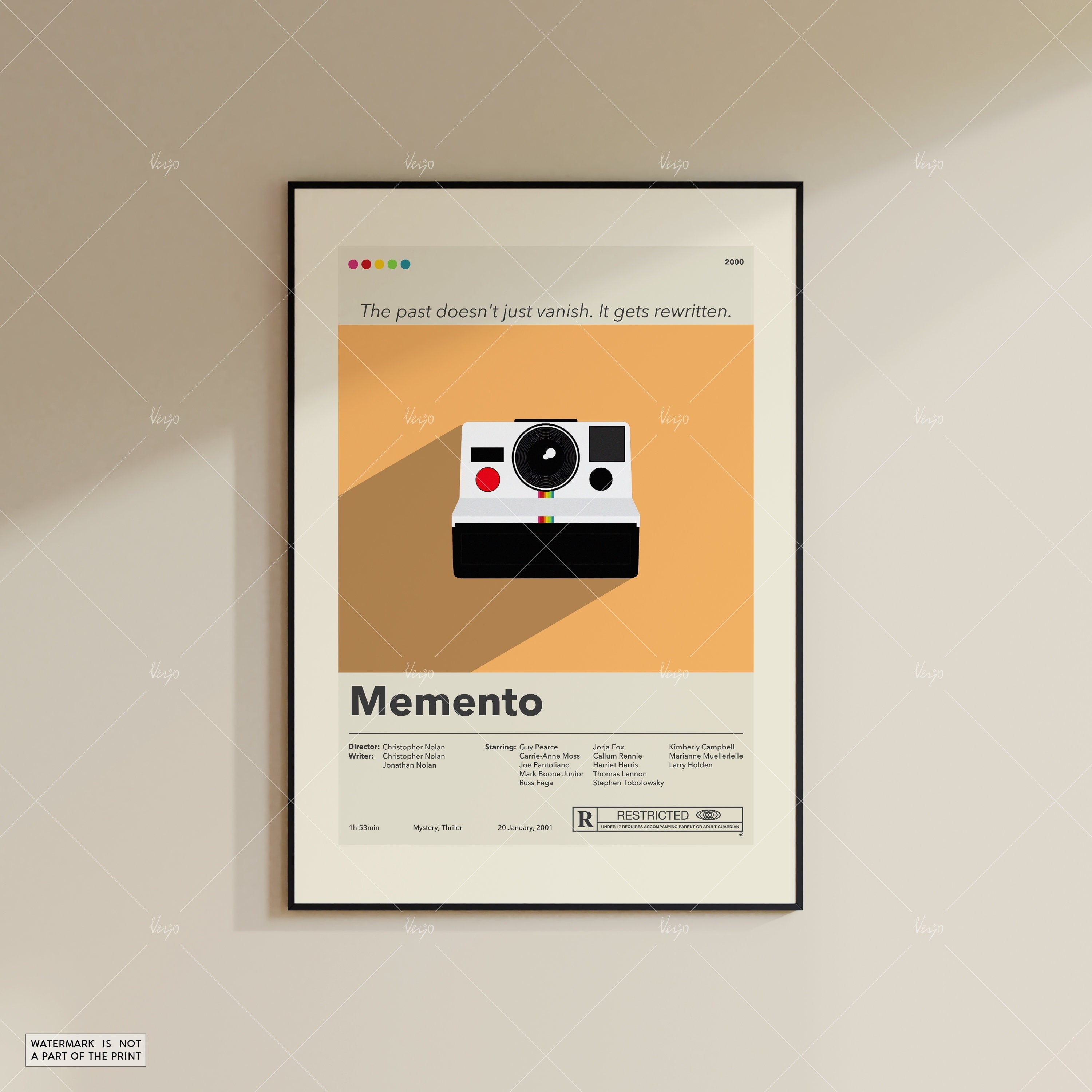 Onimhouse Poster Memento Poster | Christopher Nolan | Minimalist Movie Poster | Movie Posters ...