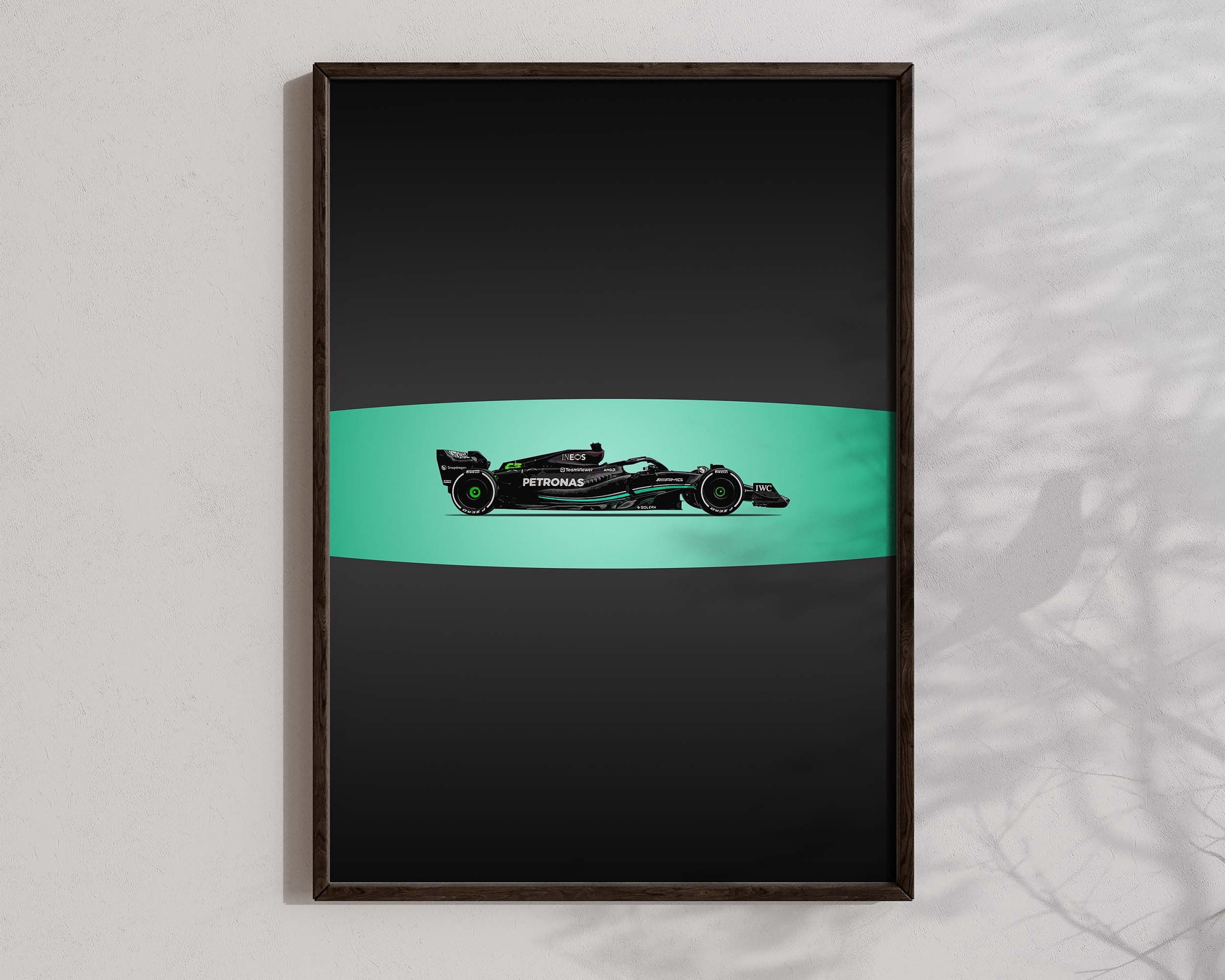 Onimhouse Poster Mercedes W14 Poster, Mercedes Formula 1 Decor, Lewis ...