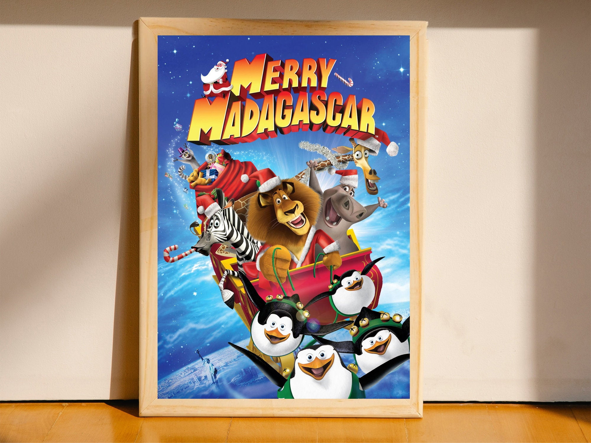 Onimhouse Poster Merry Madagascar Movie Posters|Poster Collectibles ...