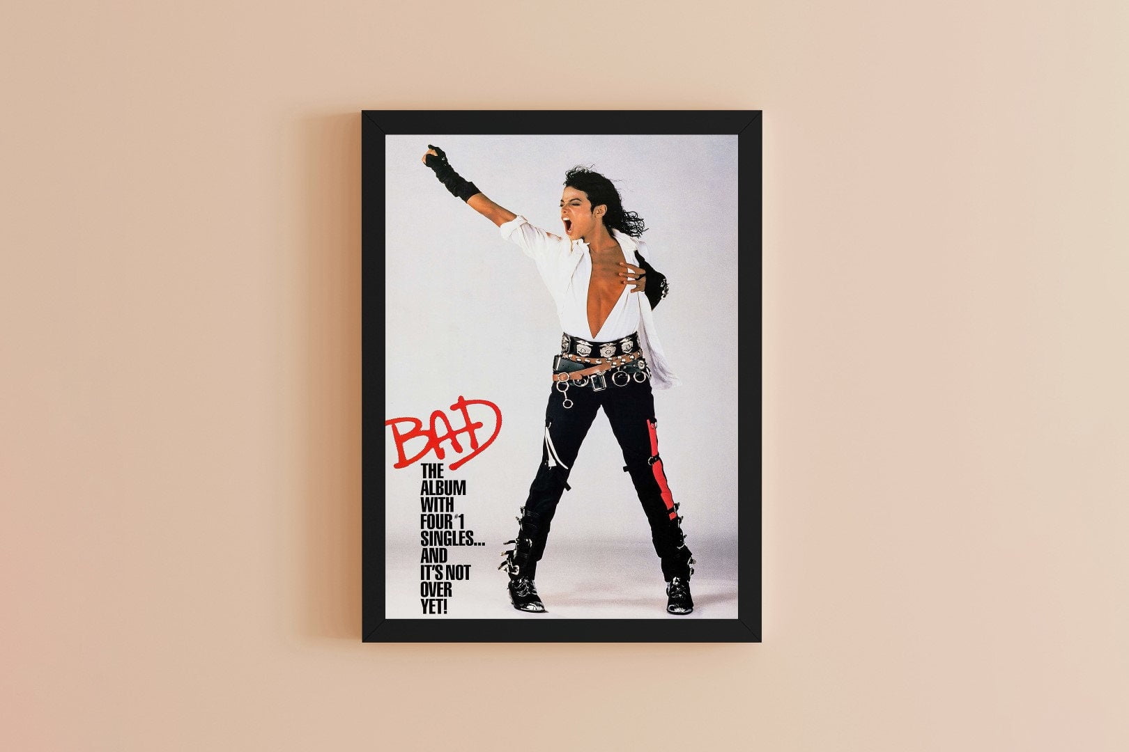 Onimhouse Poster Michael Jackson Bad Album Advertising Poster In A ...