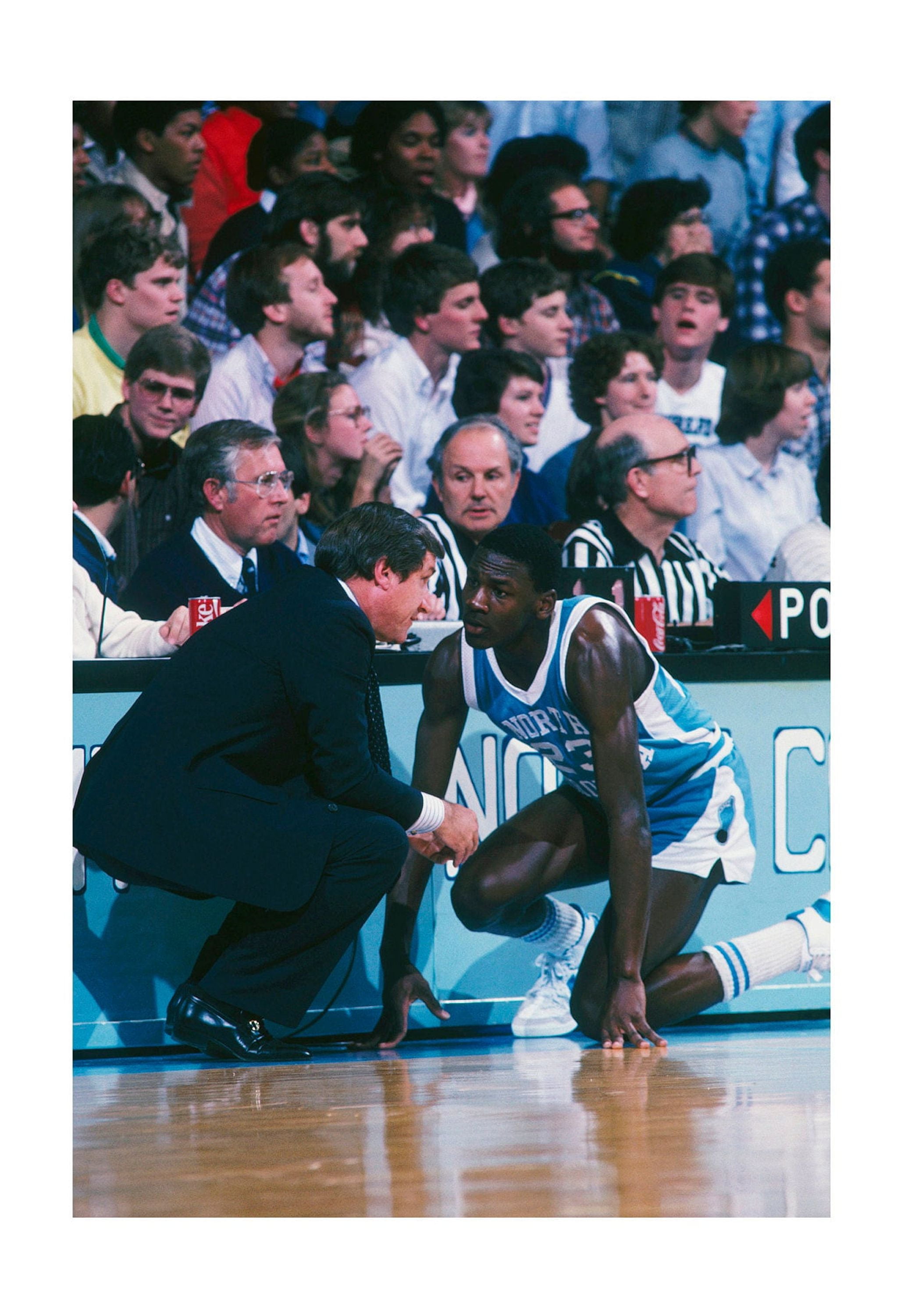 Onimhouse Poster Michael Jordan Dean Smith Poster North Carolina Glossy ...