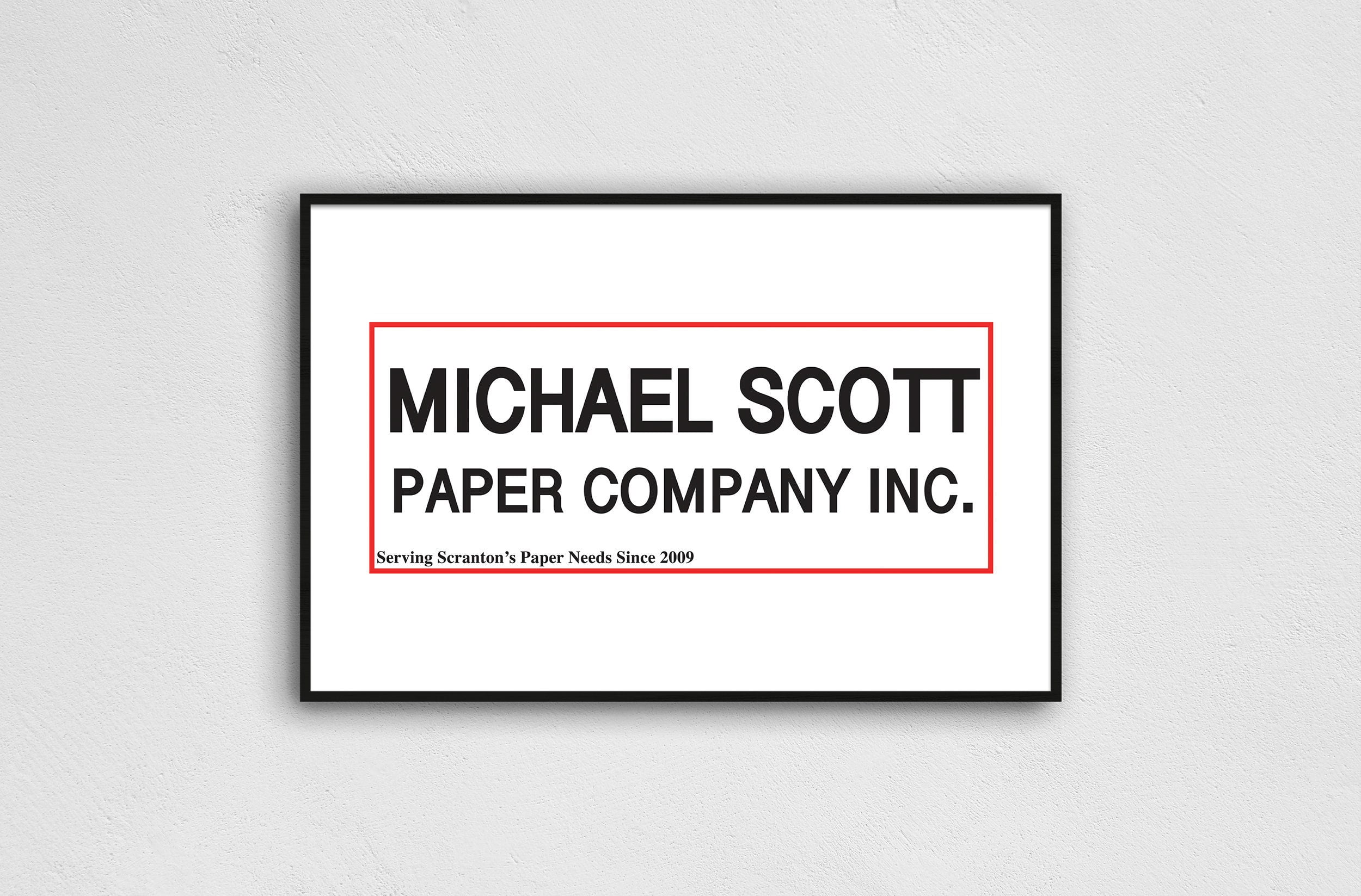 Onimhouse Poster Michael Scott Paper Company Poster - UNFRAMED ...